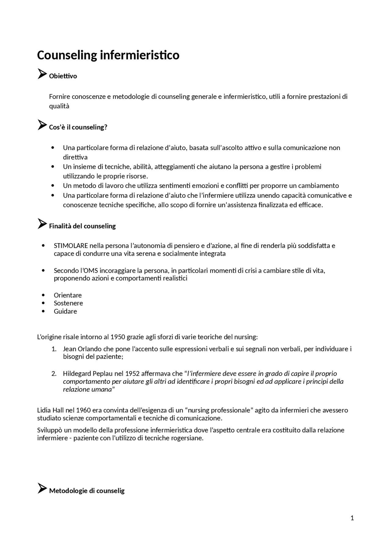 Modello Di Relazione Infermieristica