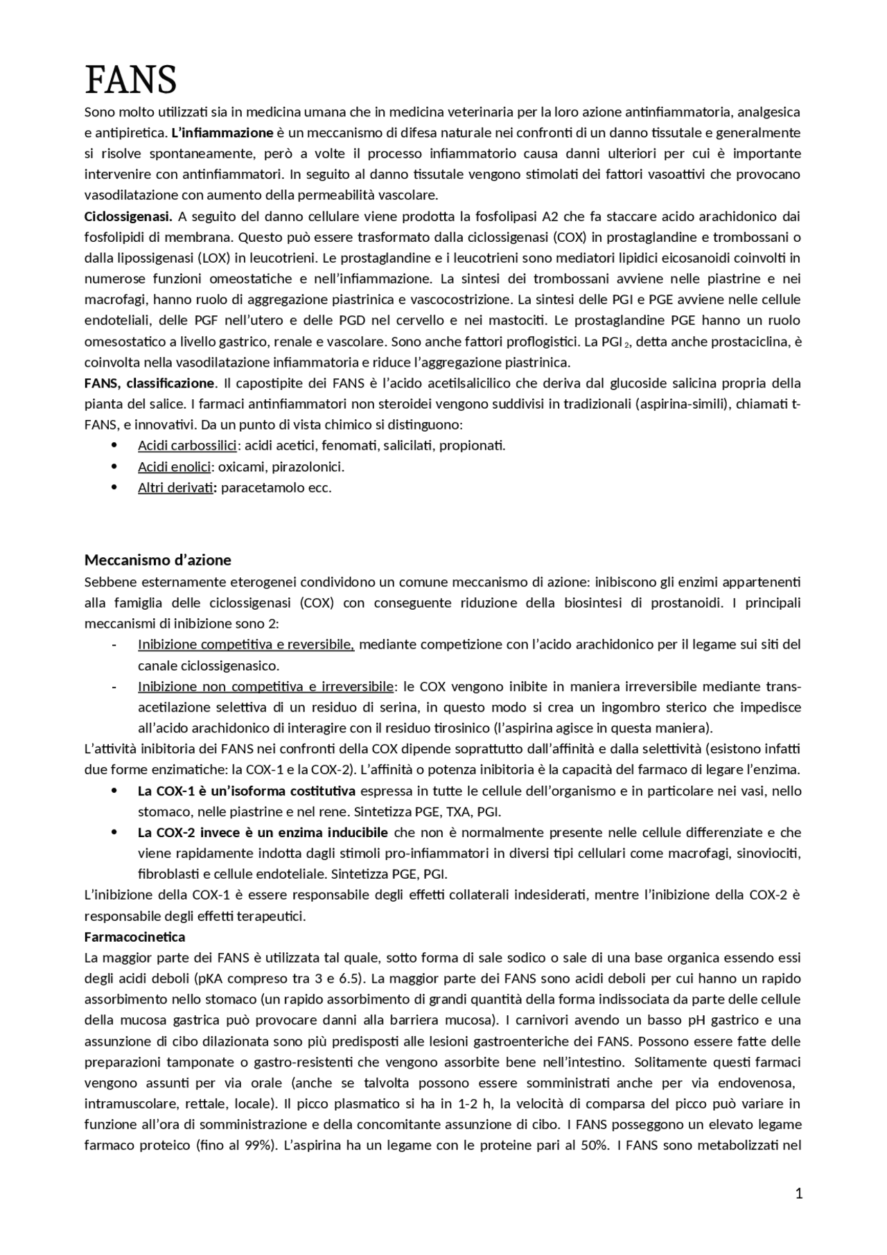 Appunti Di Farmacologia Veterinaria Unipr Docsity