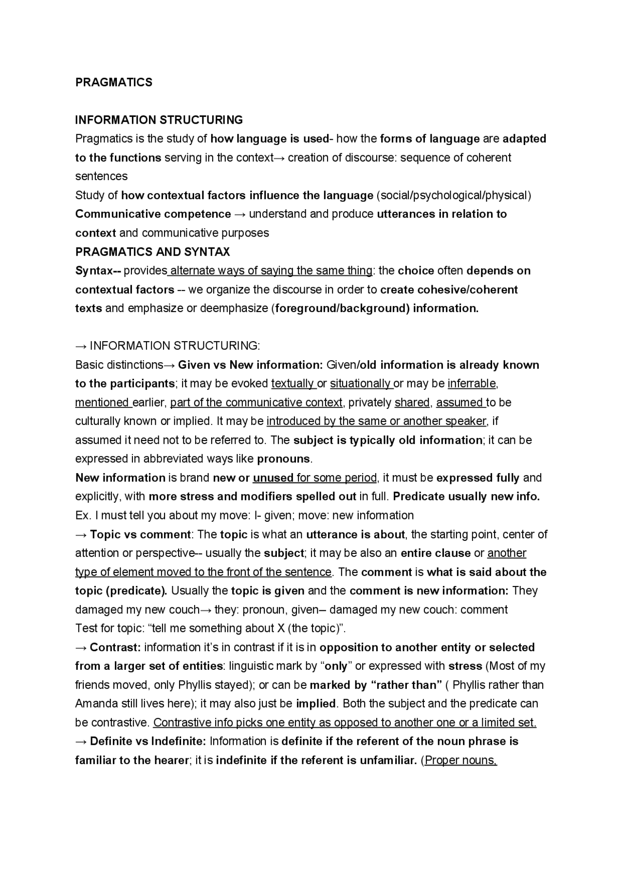 Pragmatics And Speech Act Theory Linguistica Inglese I Appunti Di