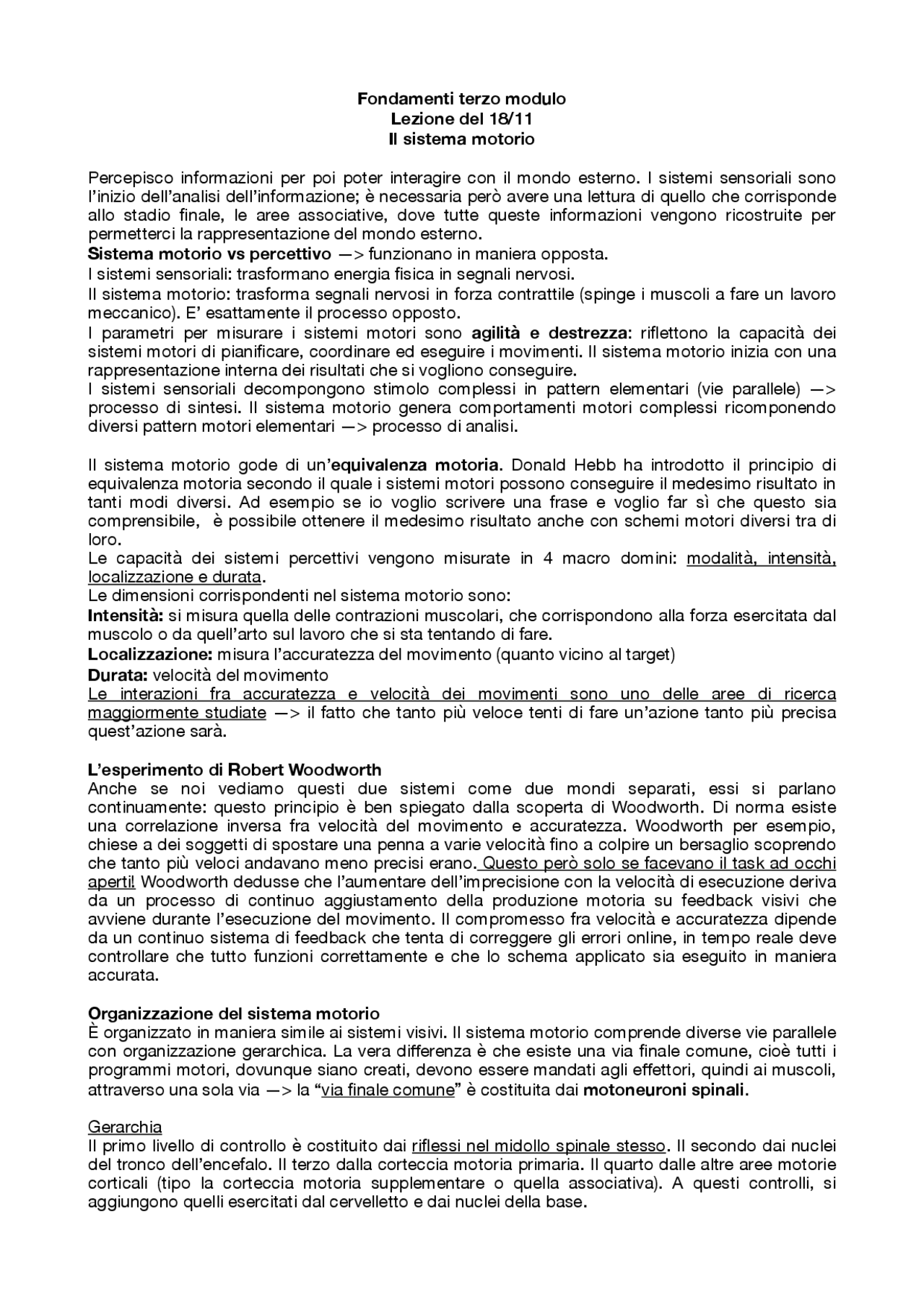 Fondamenti Terzo Modulo Docsity