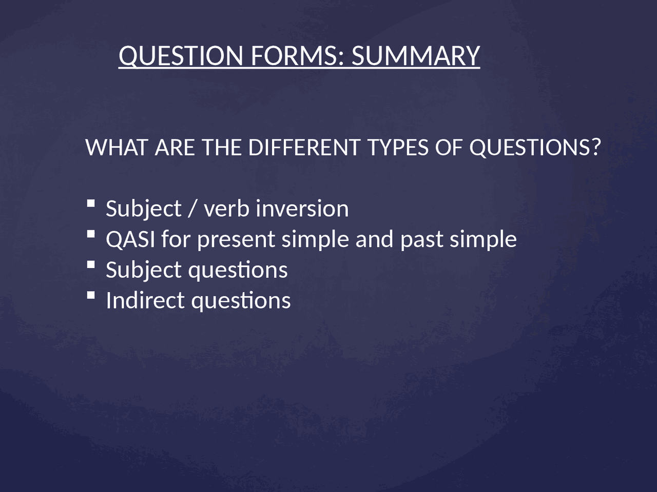 Power Point Lezione Di Grammatica Inglese Docsity