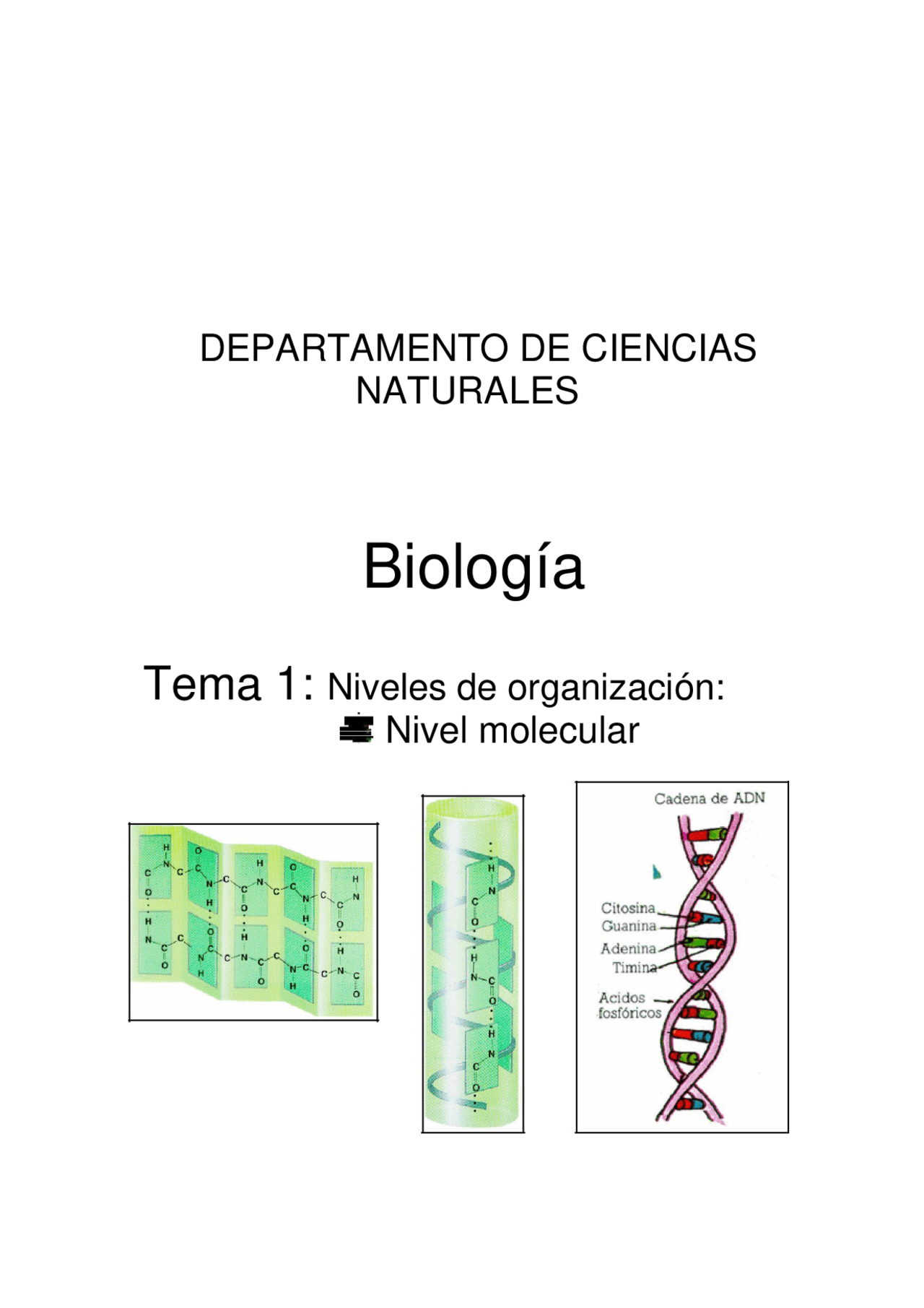 Apuntes Biologia Tema 1 Docsity