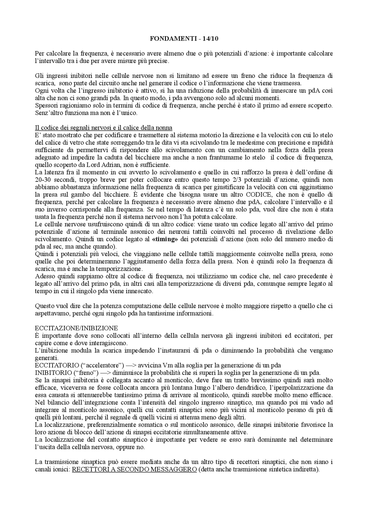 Fondamenti Primo Modulo Seconda Parte Docsity
