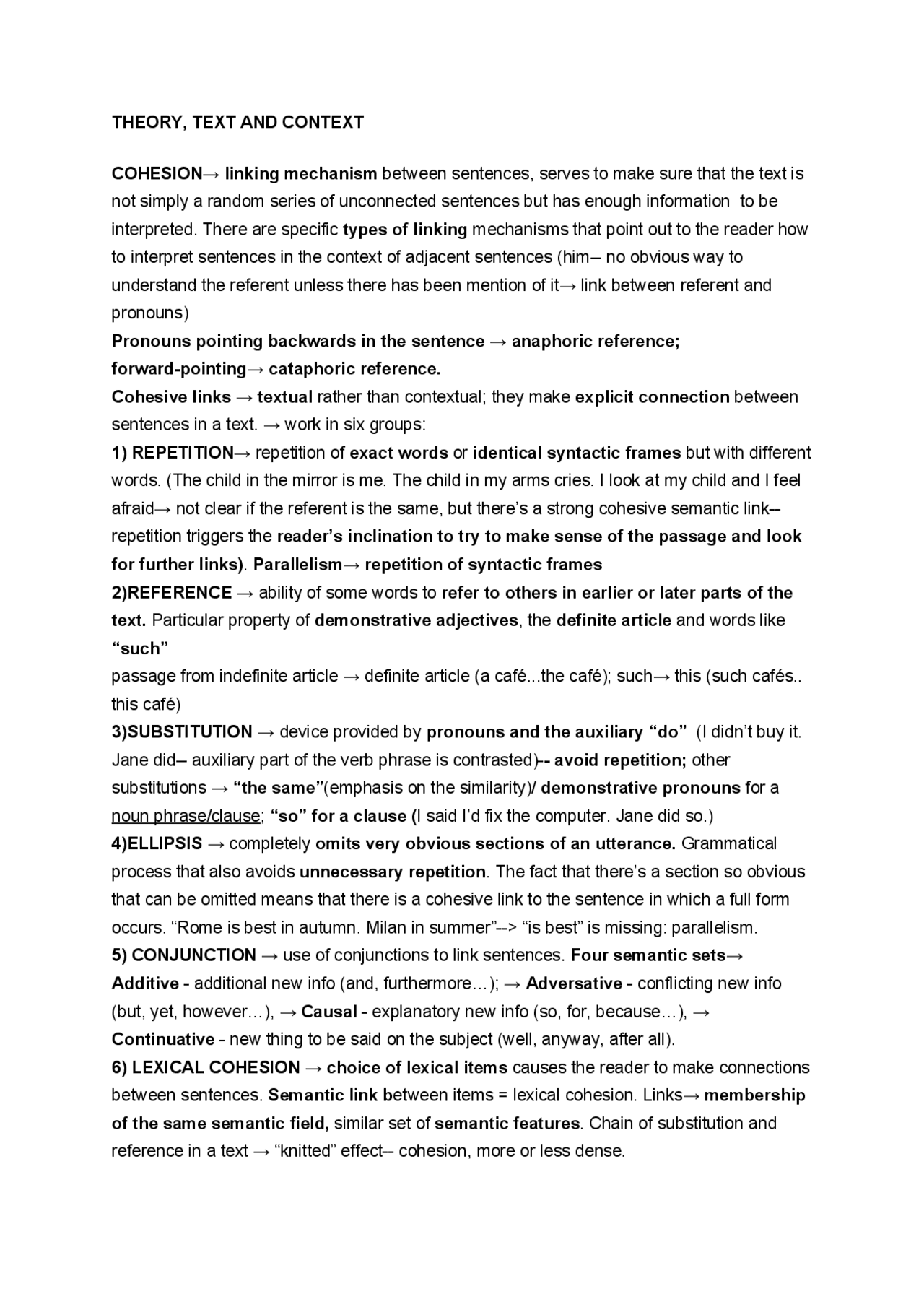 Pragmatics And Meaning Relations Linguistica Inglese I Docsity