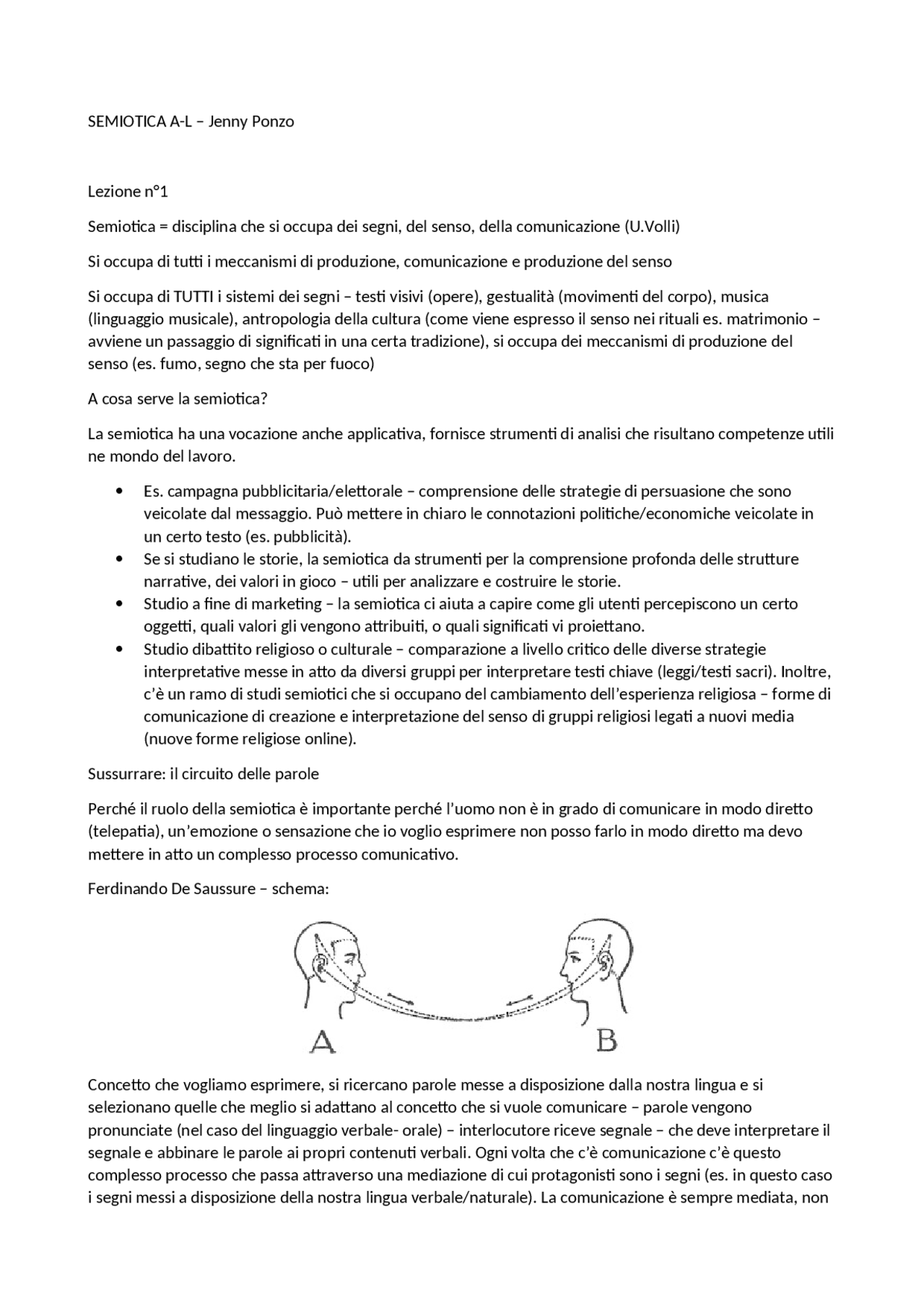 Appunti Di Semiotica A Docsity