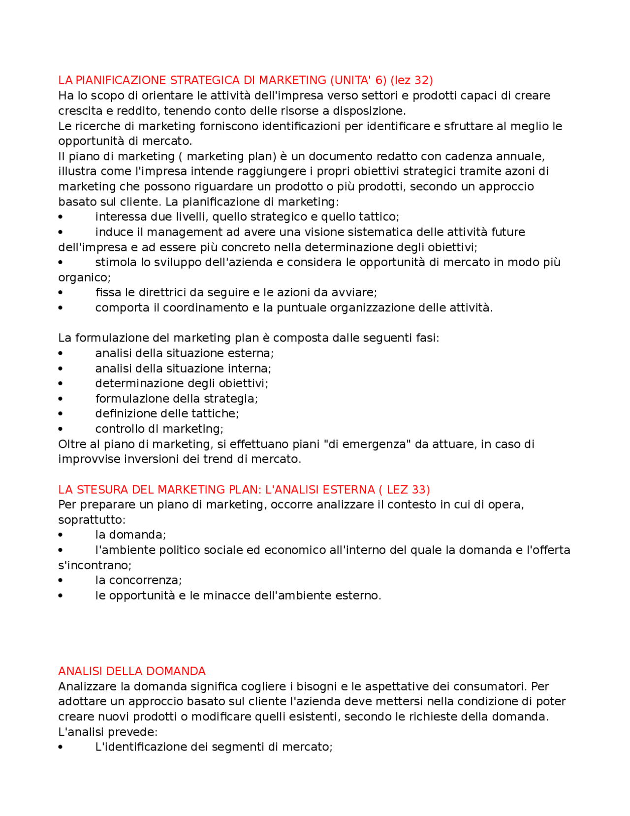 Economia Riassunto Sul Marketing Docsity