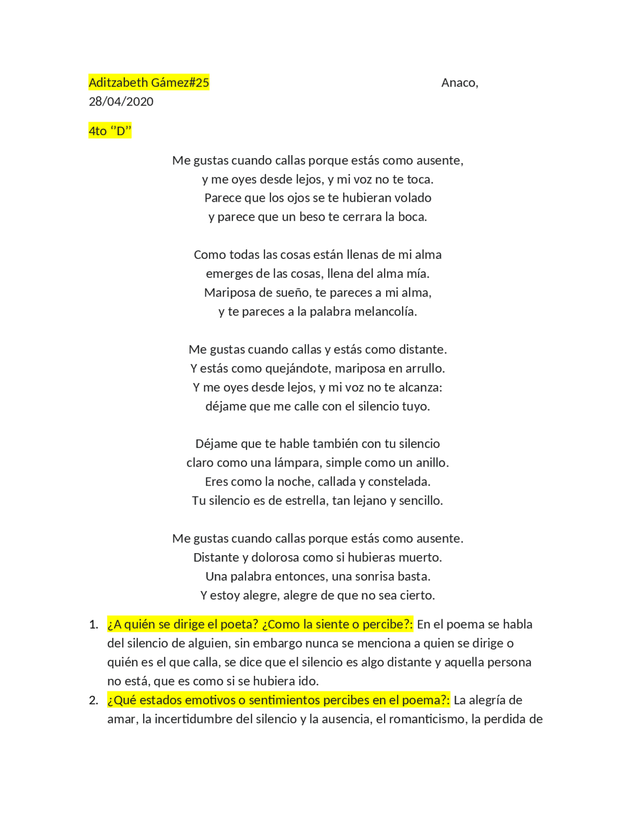 Poema 15 de Pablo Neruda | Guías, Proyectos, Investigaciones de Lengua ...