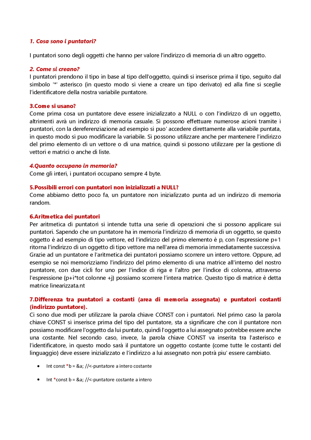 Fondamenti Di Programmazione Appunti Di Elementi Di Informatica Docsity