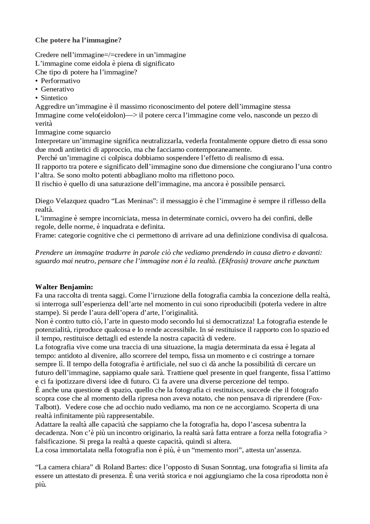Appunti Sociologia Visuale Docsity