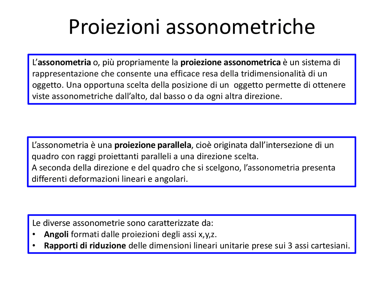 Disegno Tecnico Assonometrie Docsity