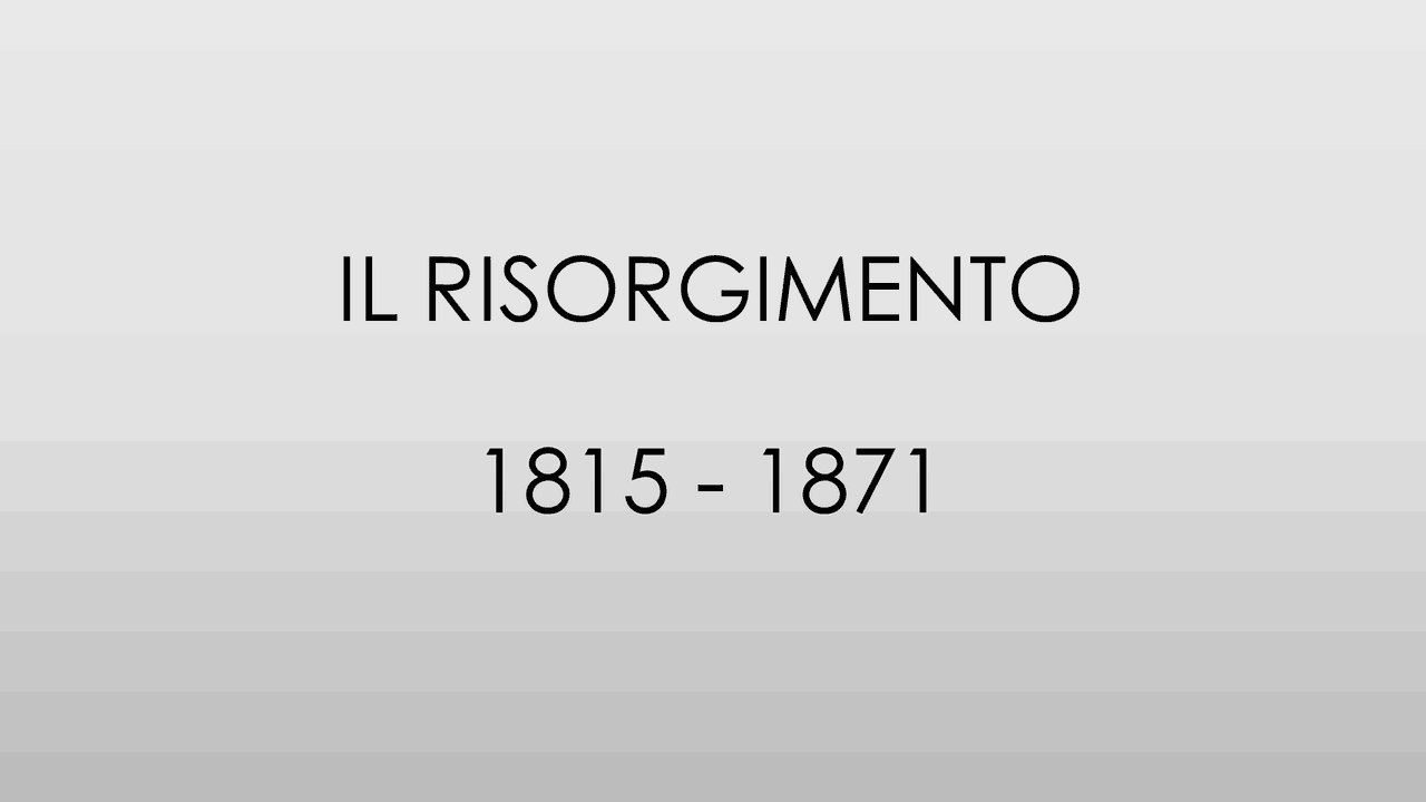 Linguistica italiana, Risorgimento - Docsity