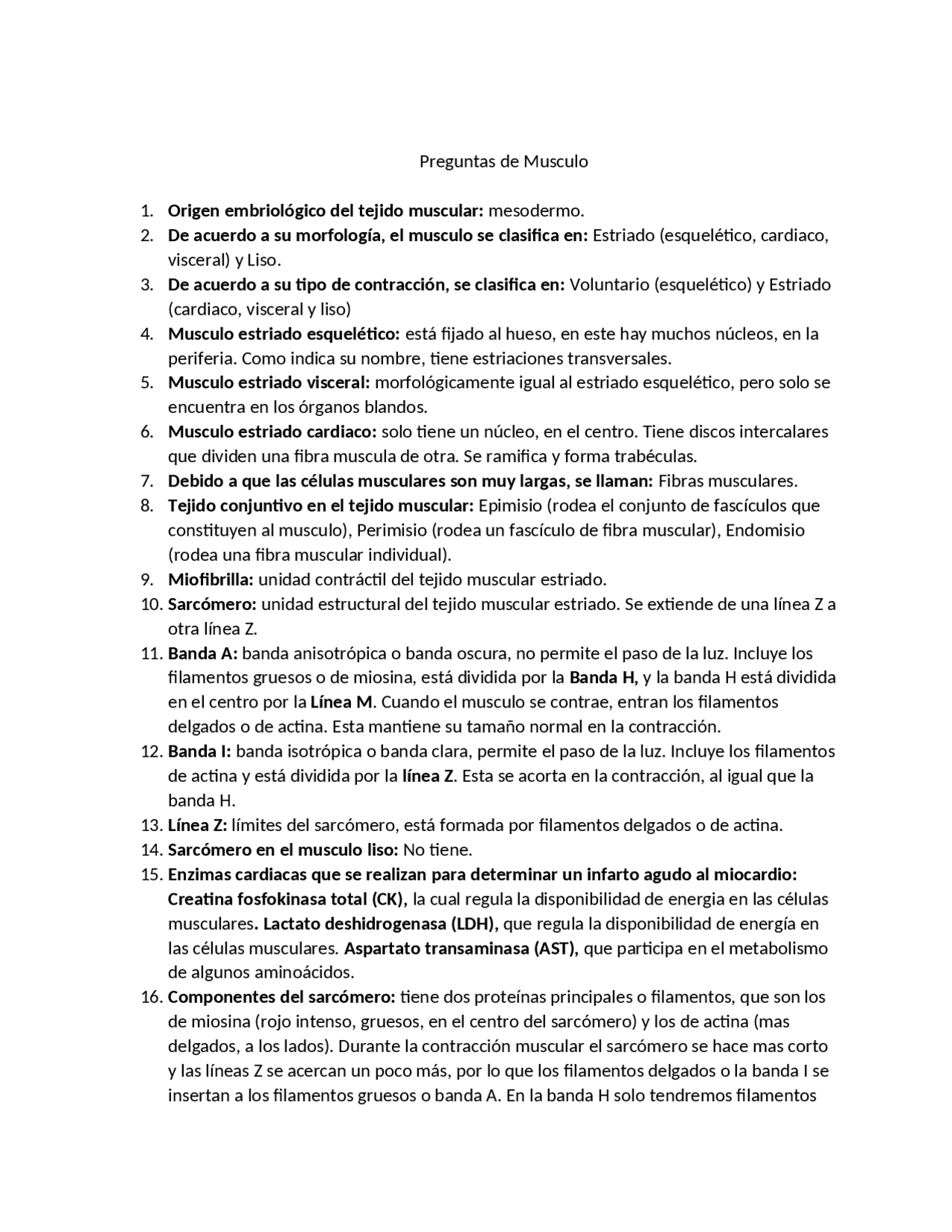 Guía De Tejido Muscular Y Nervioso Histología Docsity