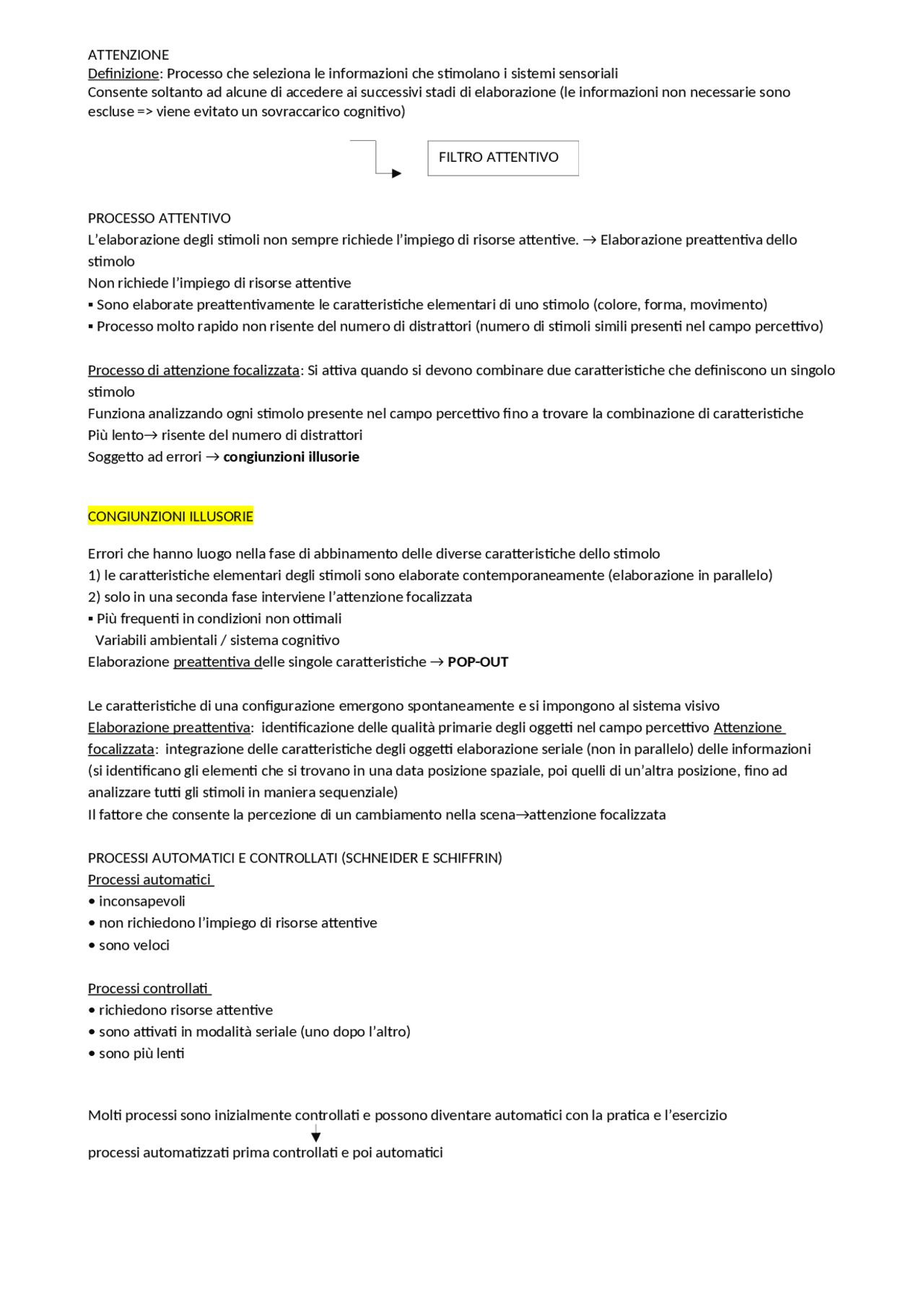 Cap 4 Psicologia Processi Cognitivi Teoria E Applicazioni Docsity