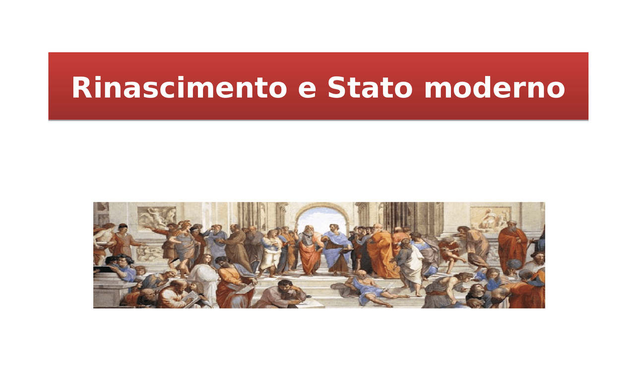 Rinascimento e Stato Moderno: Il Concetto di Rinascimento e Lo Stato ...