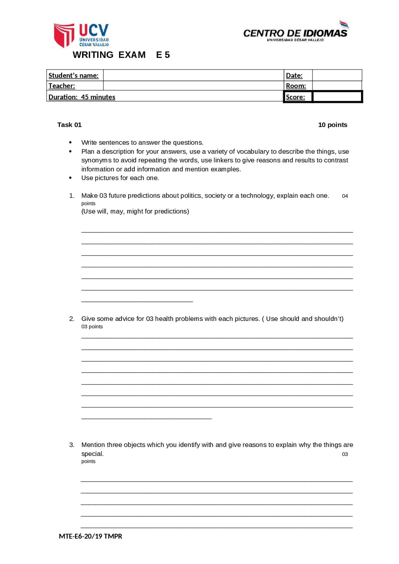 English Final Writing Apuntes De Idioma Inglés Docsity