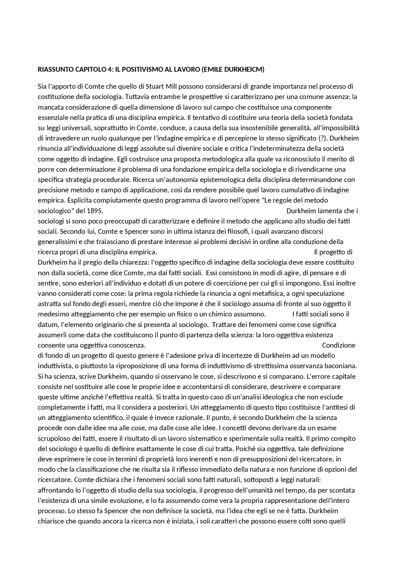 Da Un Luogo Comune Riassunto Docsity