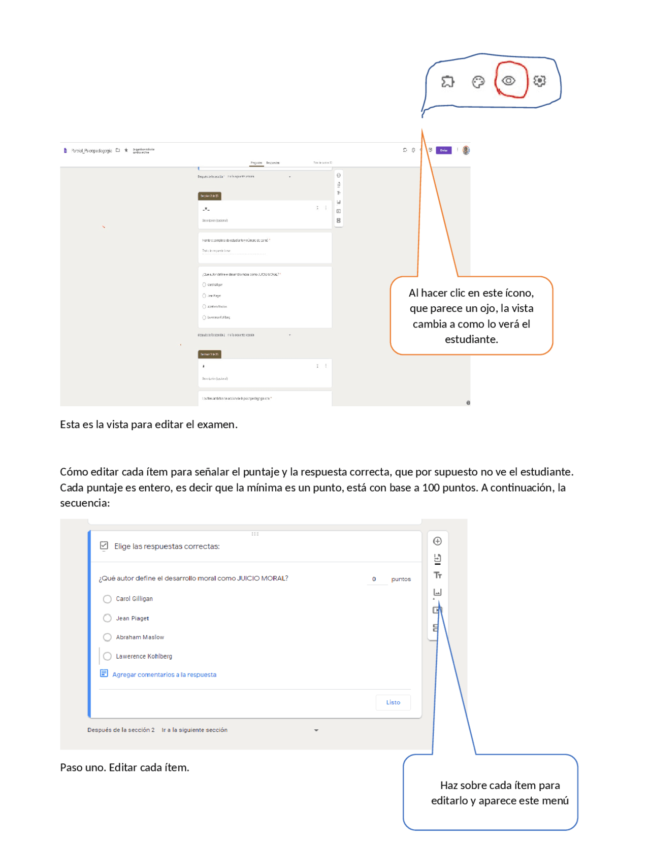 Configurar formulario Google - Docsity
