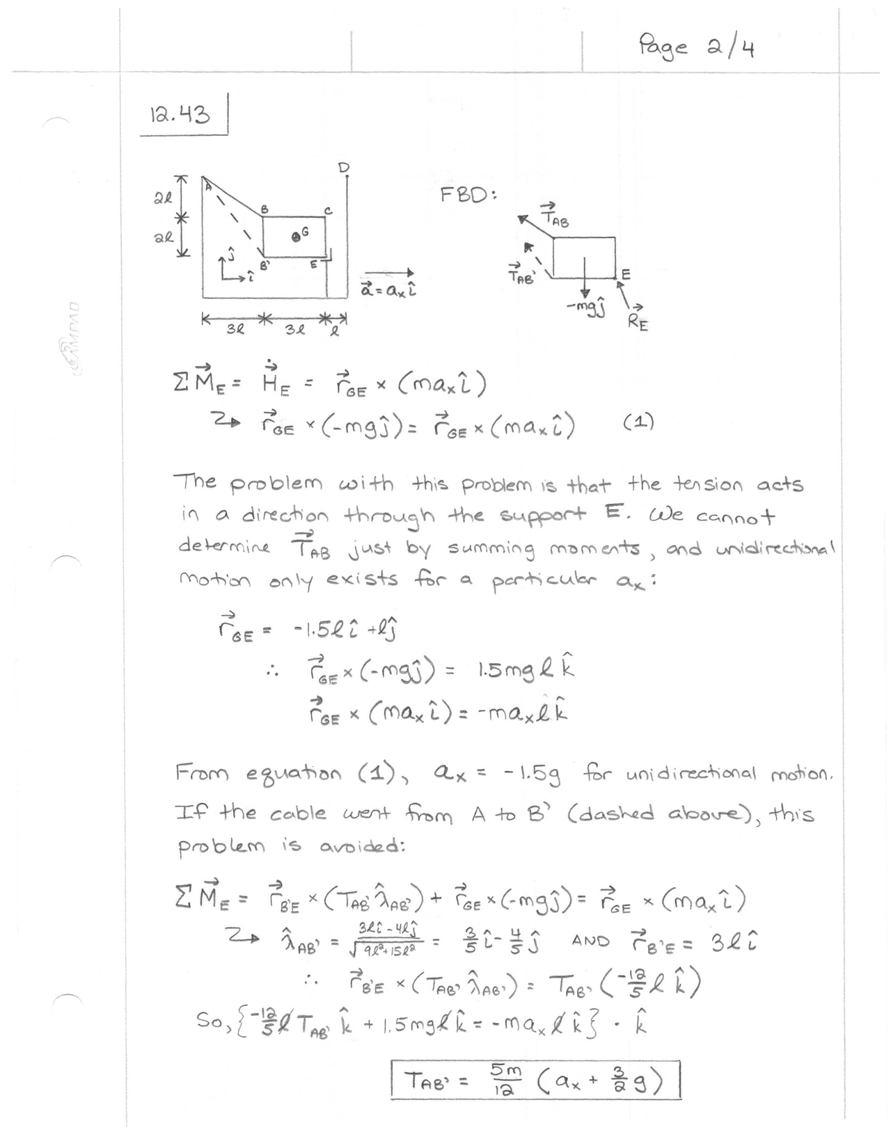 Formulas for Dynamics | ENGRD 2030 - Docsity
