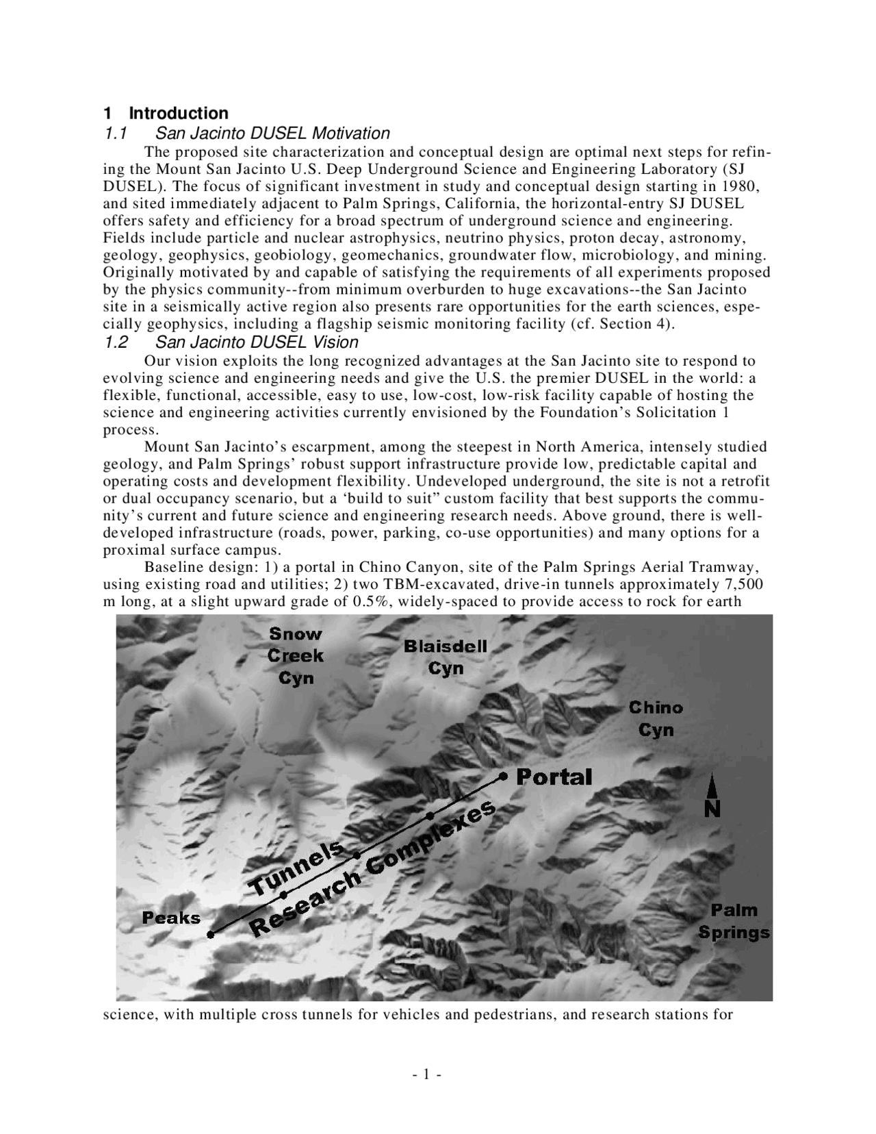 Deep Underground Science and Engineering Laboratory: Introduction - Docsity