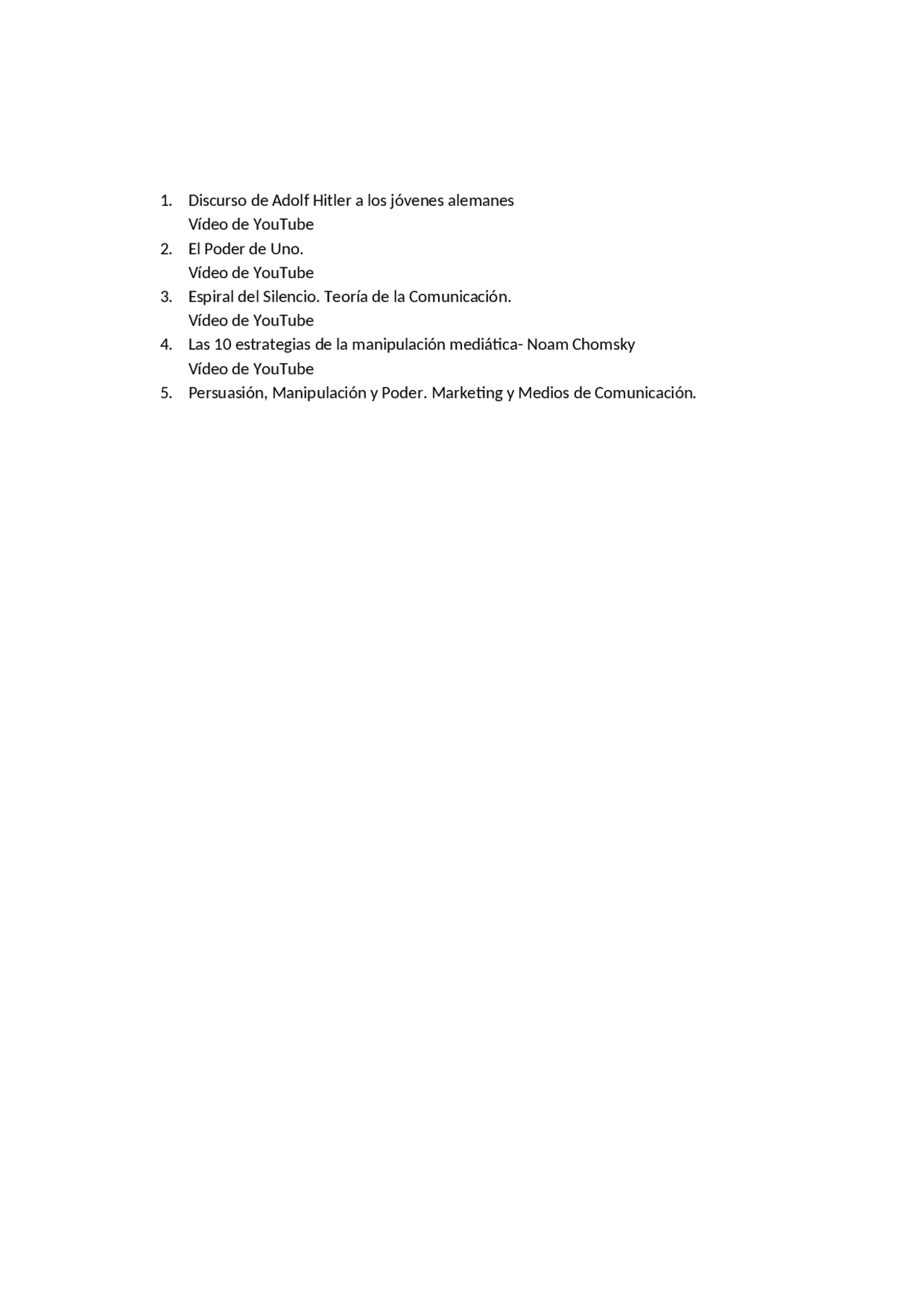 Recursos multimedia sobre el poder de la comunicación y la manipulación ...