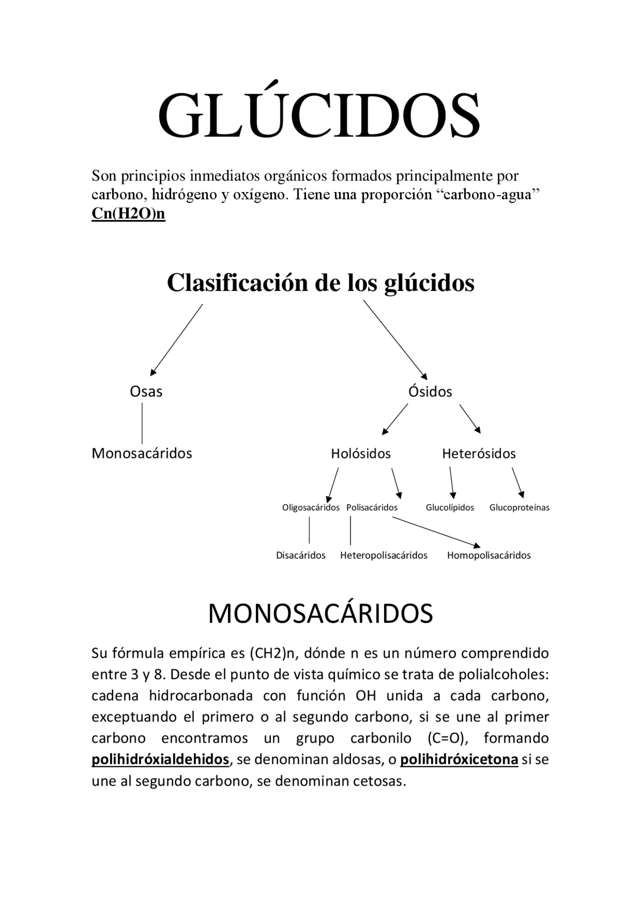 GlÚcidos Tema 2 Biologia Ebau Docsity