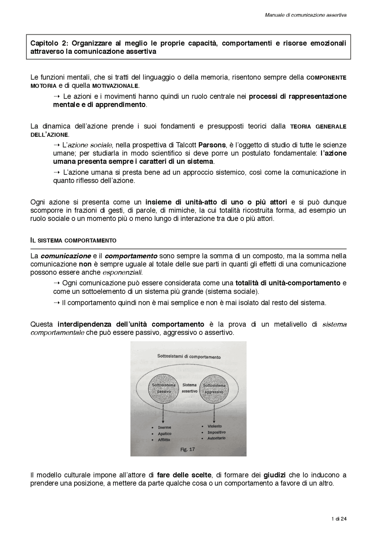 Riassunto Manuale Di Comunicazione Assertiva Docsity