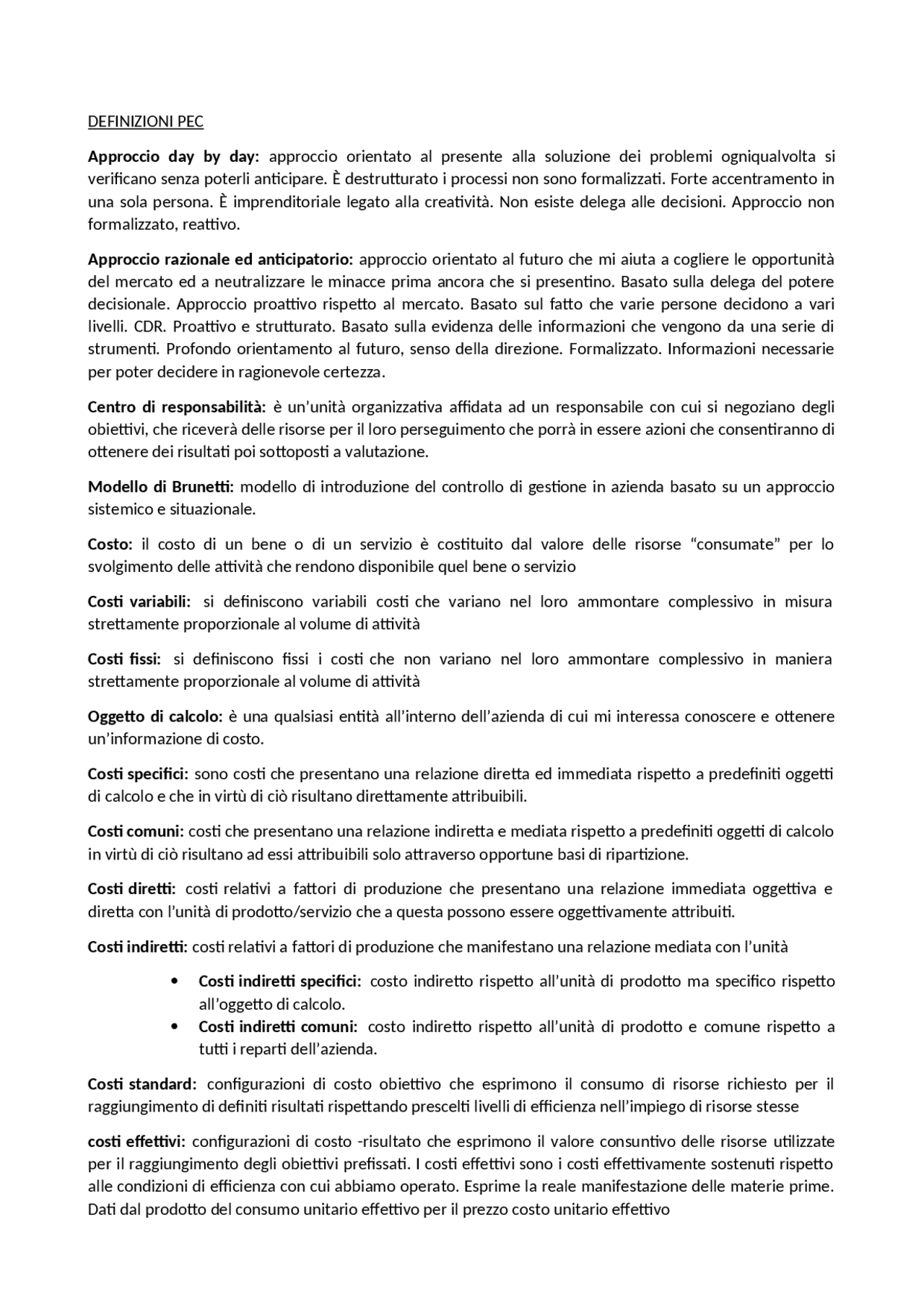 Programmazione E Controllo Docsity