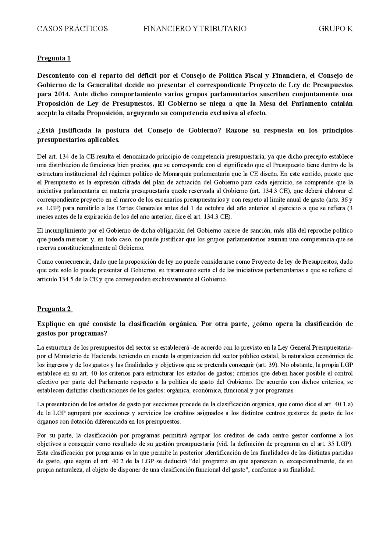 Ejercicios Derecho Tributario 1 Docsity