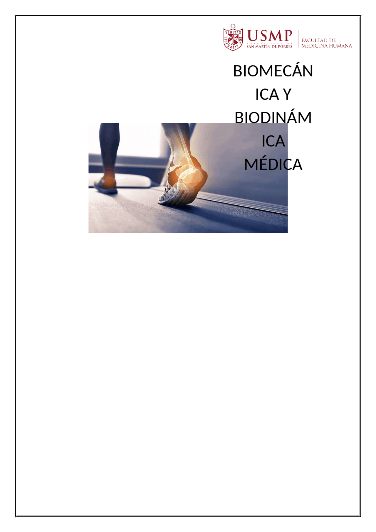 BIOMECÁNICA Y BIODINÁMICA MÉDICA - Docsity