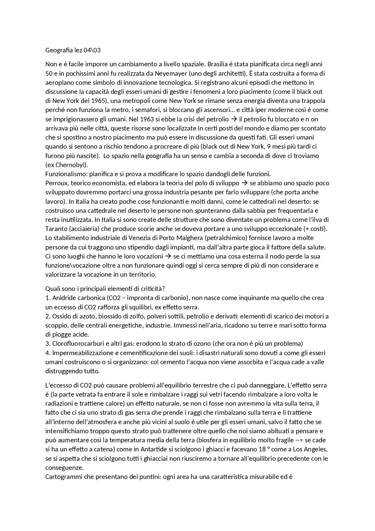 Geografia umana seconda parte - Docsity