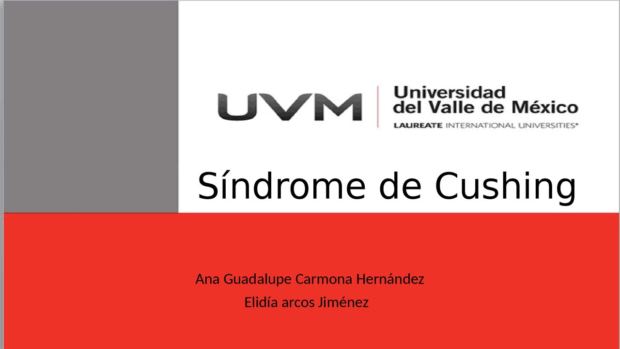 Sindrome De Cushing Diagnostico Tratamiento Docsity