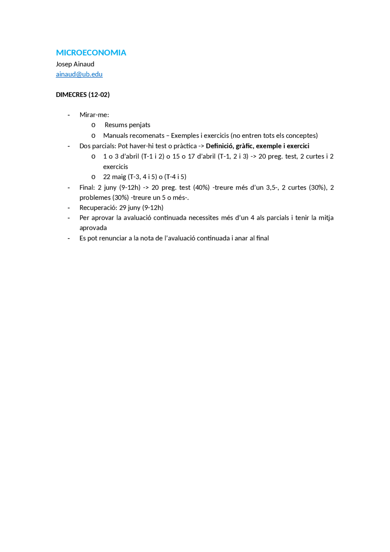 Apuntes Microeconomía Docsity