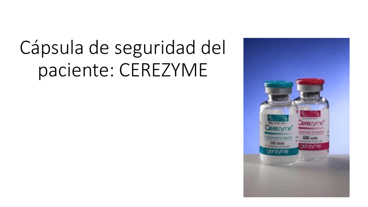 Concepto Básicos CEREZYME - Docsity