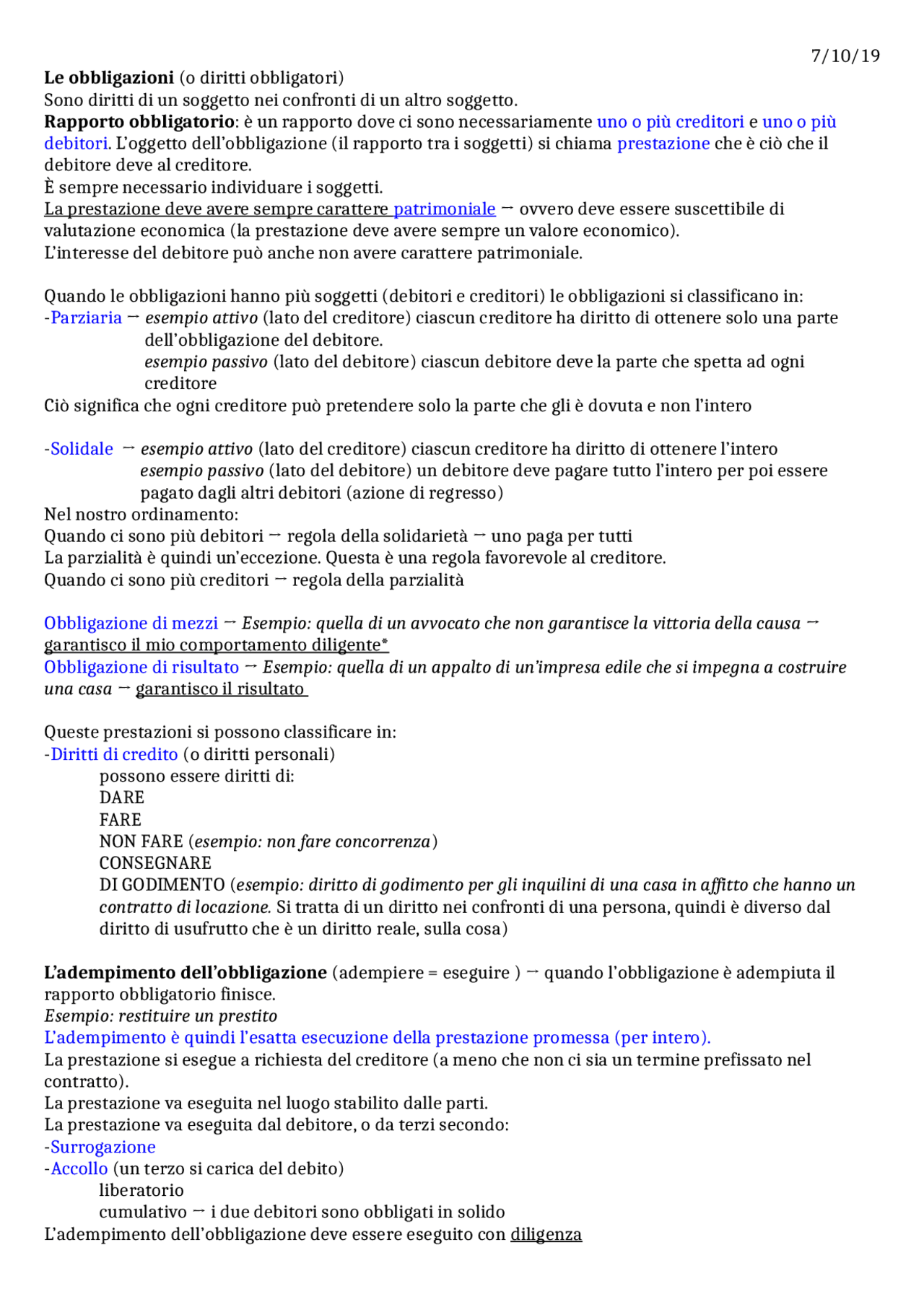 Appunti Diritto Privato Docsity