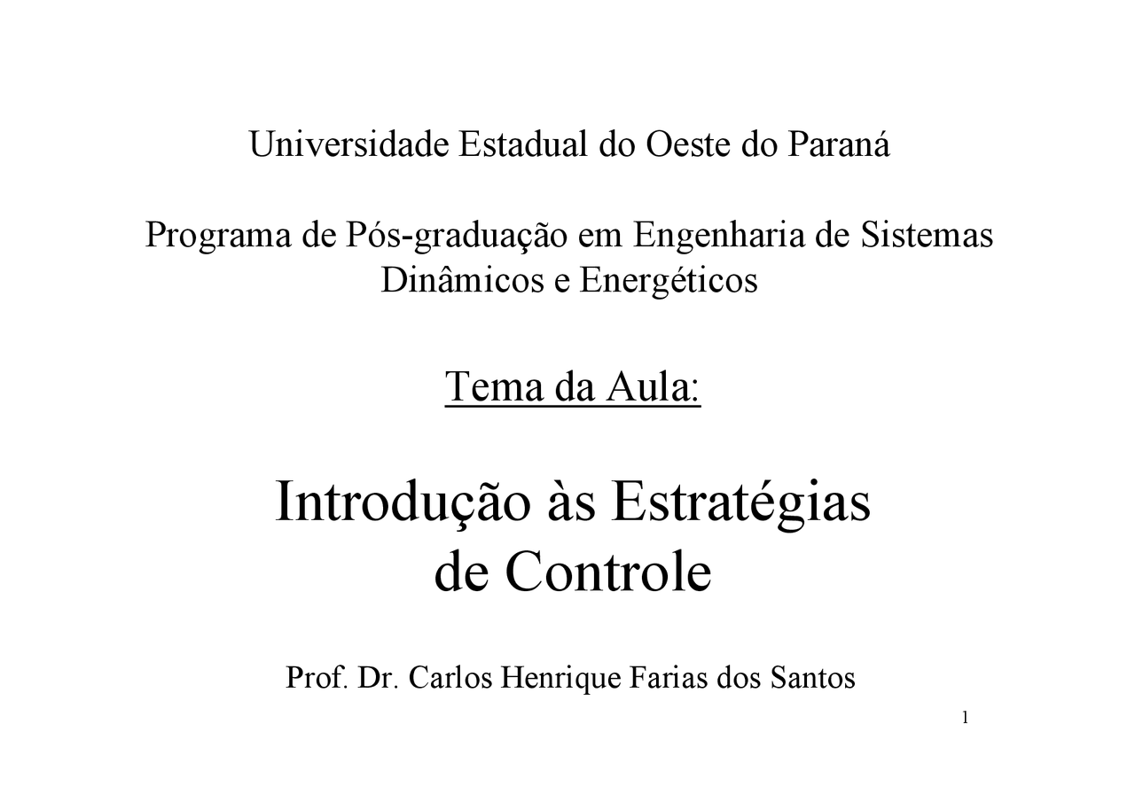 Controle De Processos Docsity