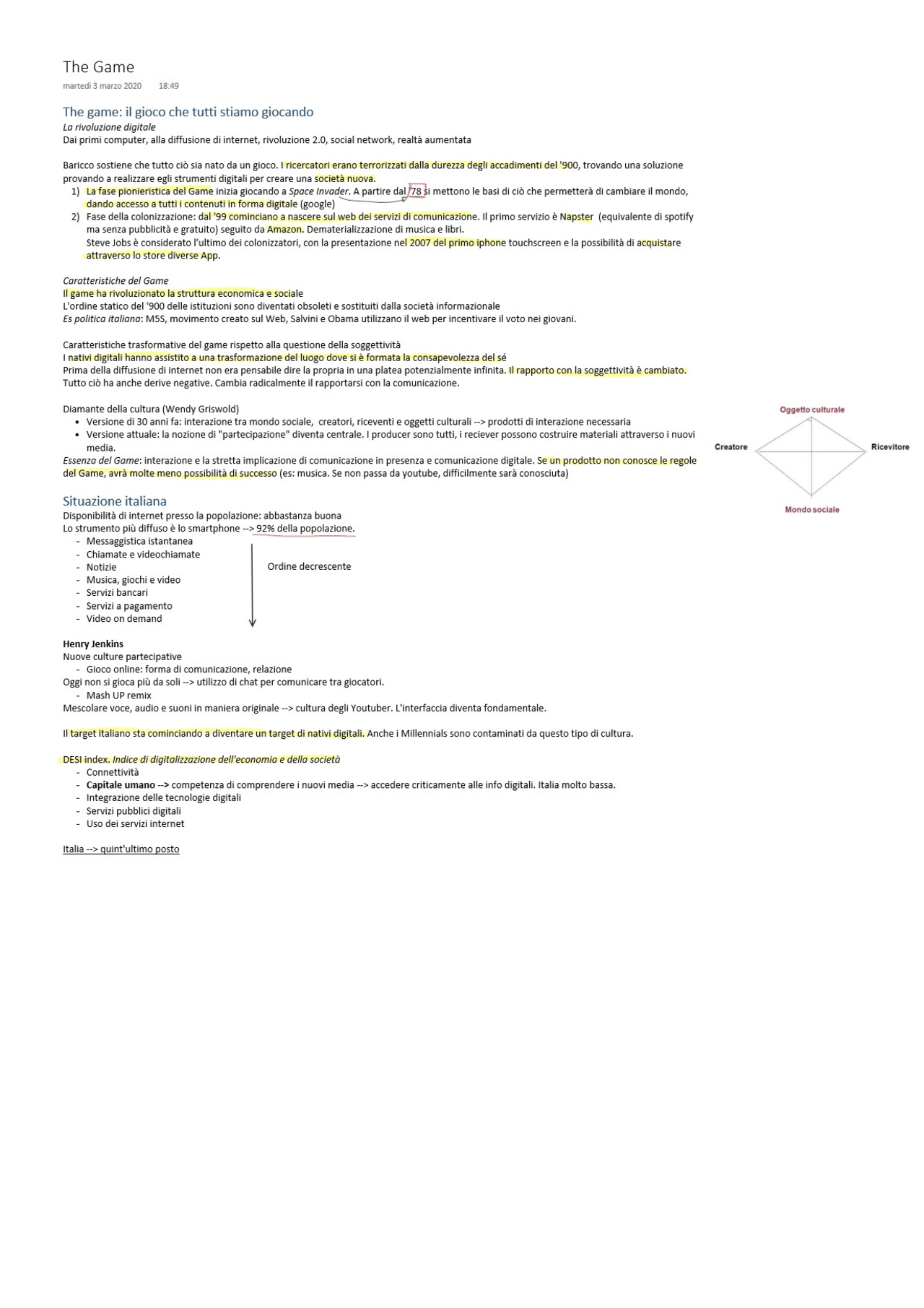 Appunti Teorie E Tecniche Dei Nuovi Media Docsity