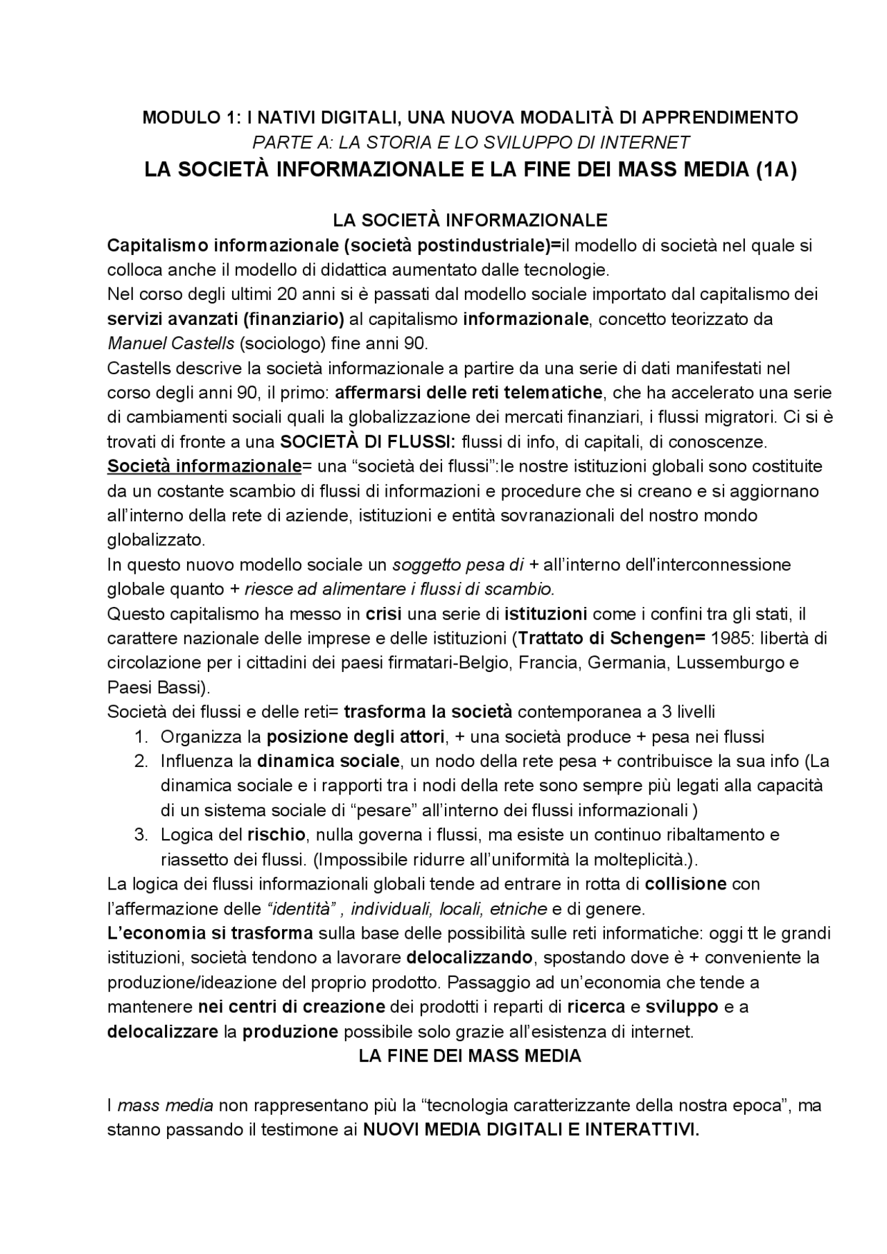 Tecnologie Per La Didattica Docsity