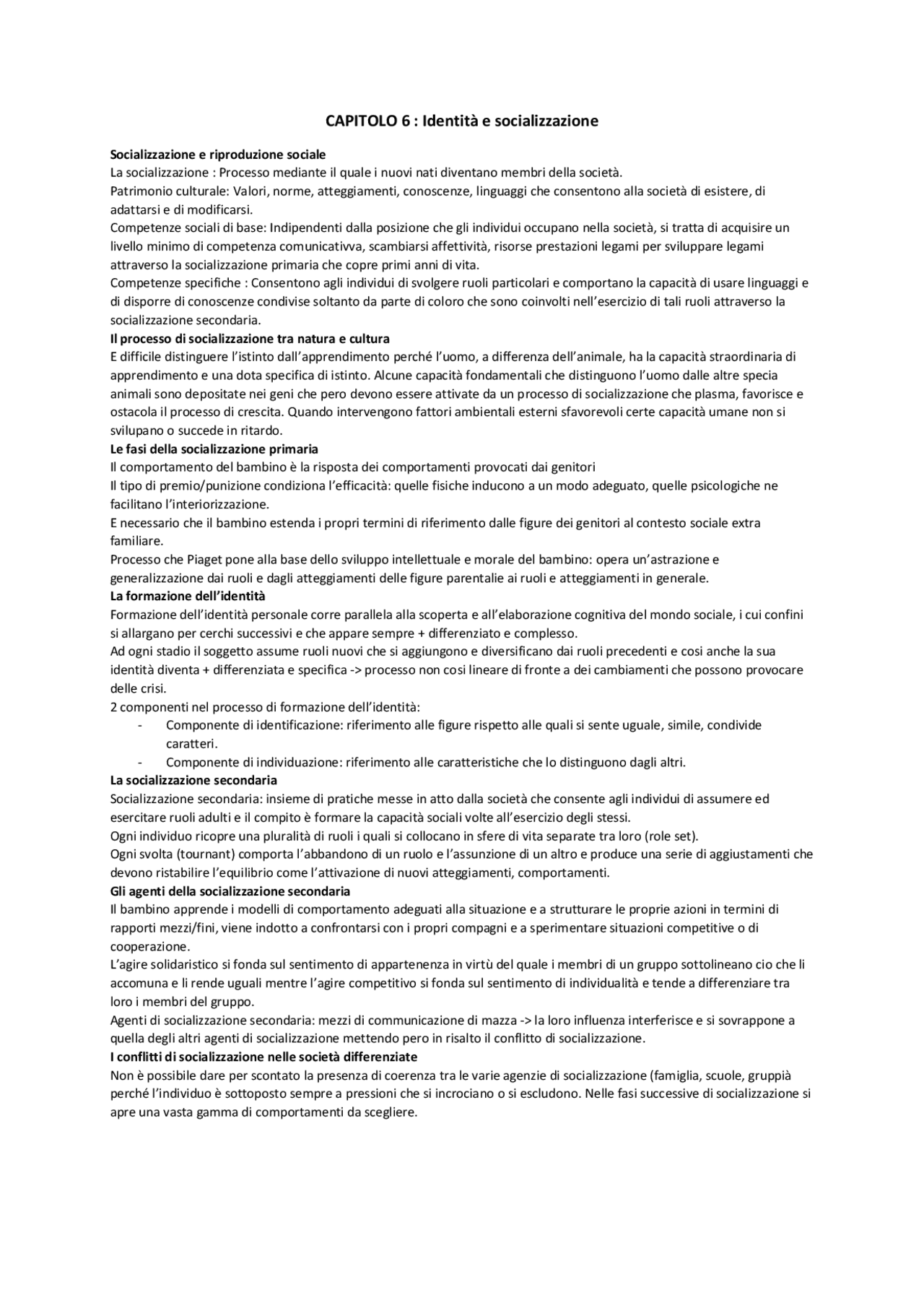 Sociologia I Concetti Di Base Docsity