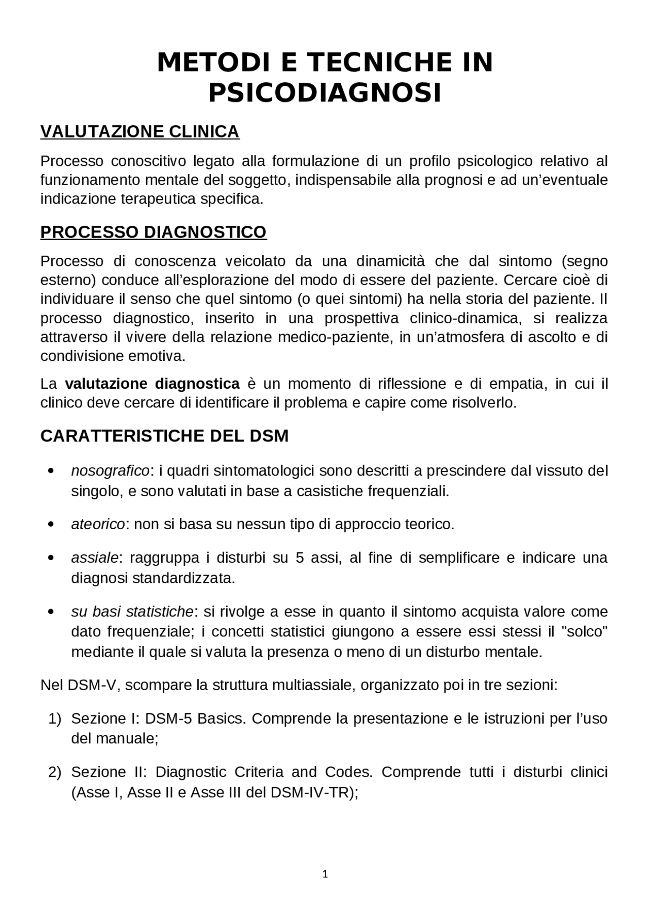 Domande Esame Metodi E Tecniche In Psicodiagnosi Prove Desame Di