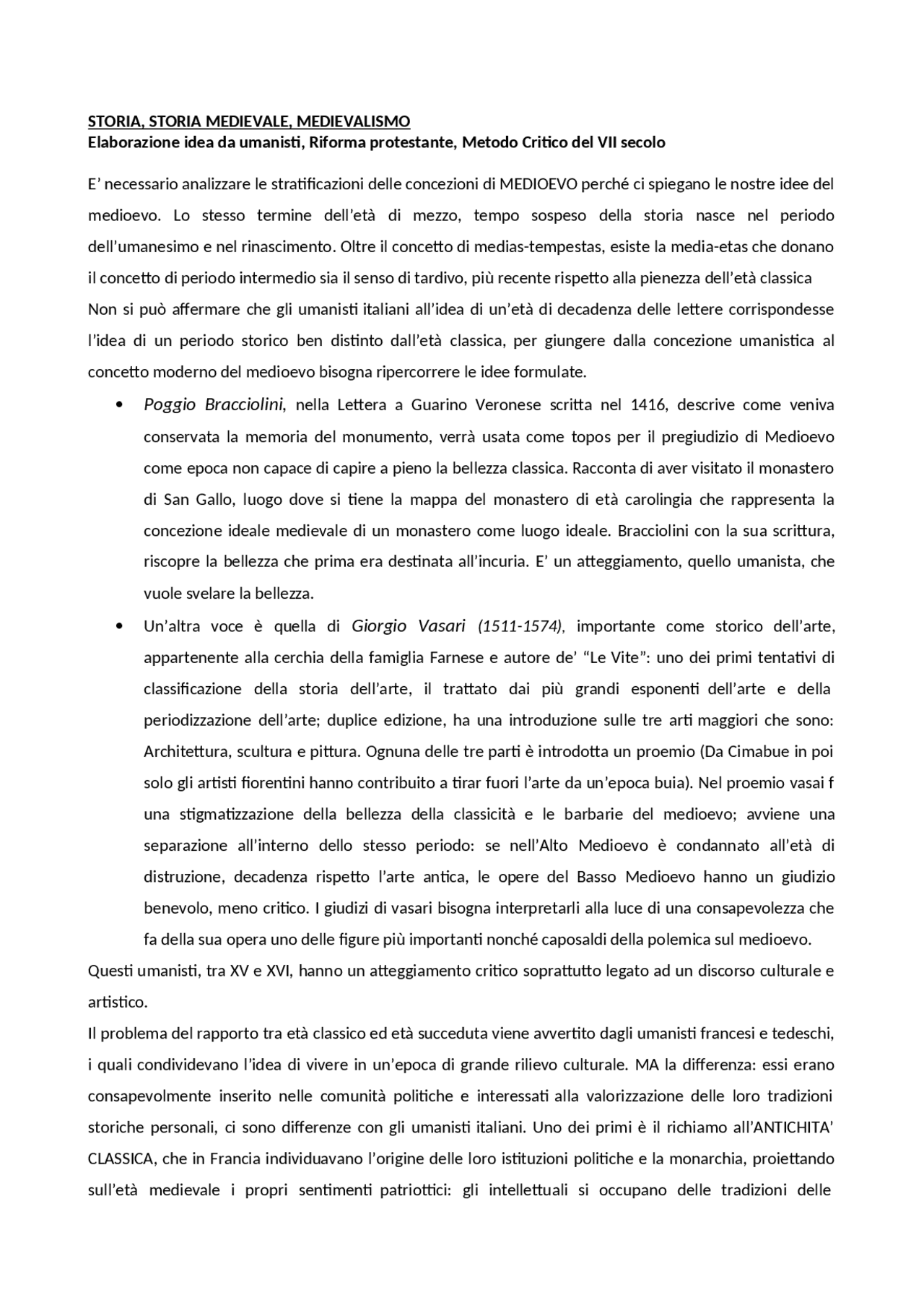 Appunti Medievalismo Nei Romantici Docsity