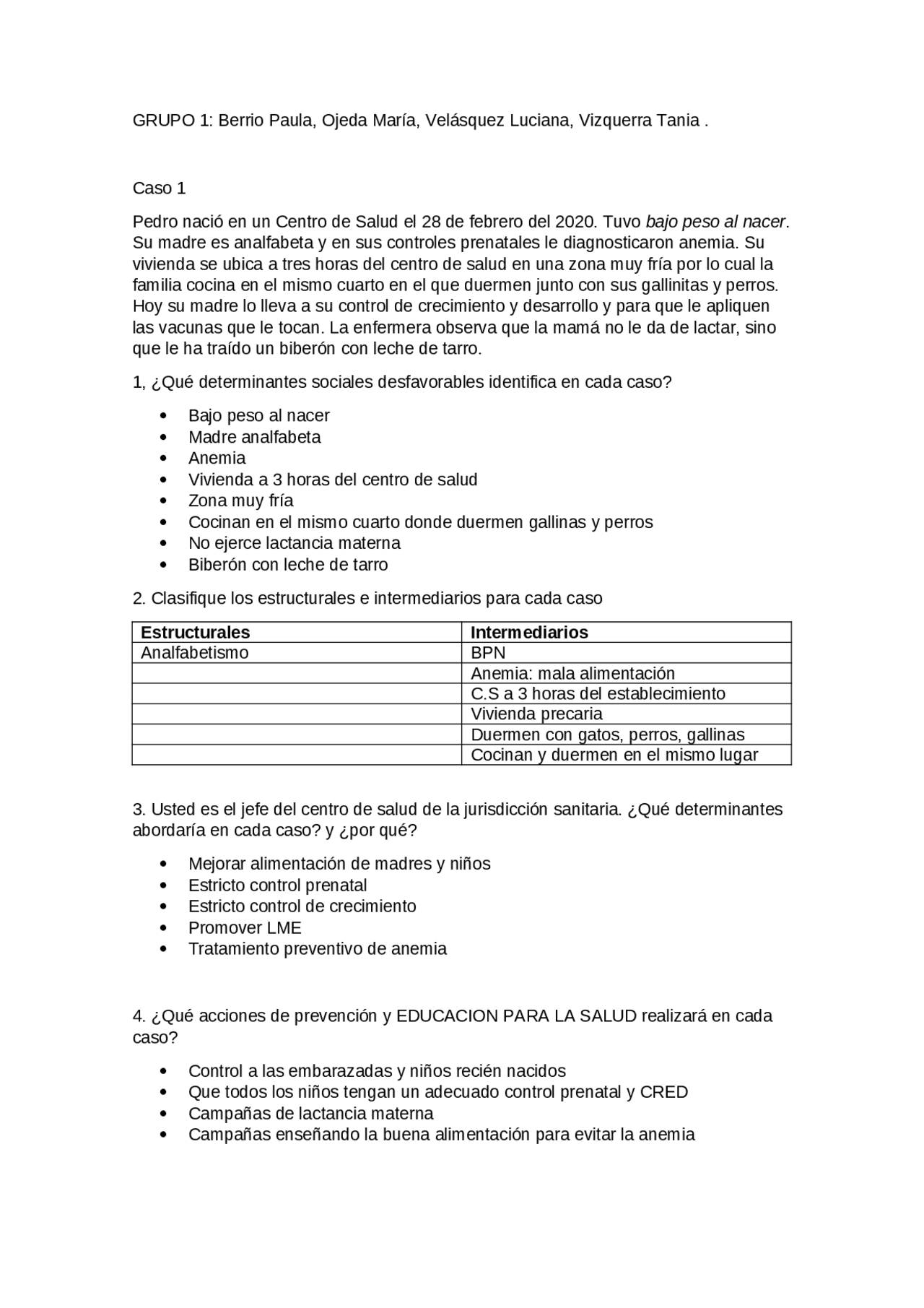 Ejercicios De Epidemiología Y Salud Pública Docsity