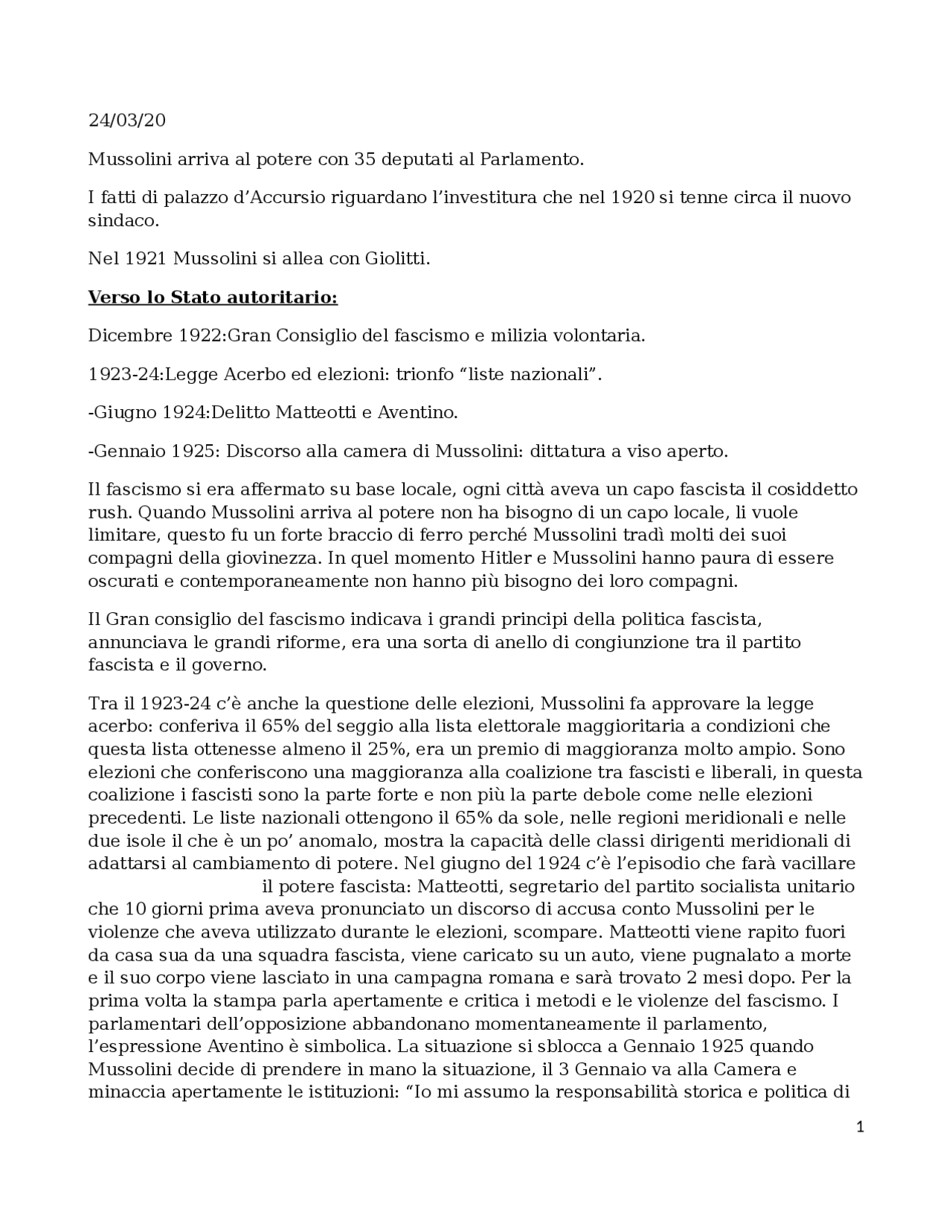 Appunti Di Storia Contemporanea Ii Modulo Docsity