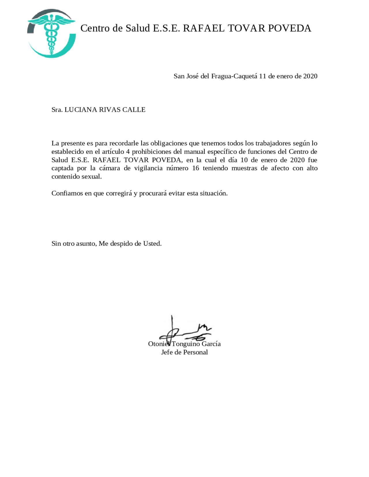 Llamados de atención y suspensión - Docsity