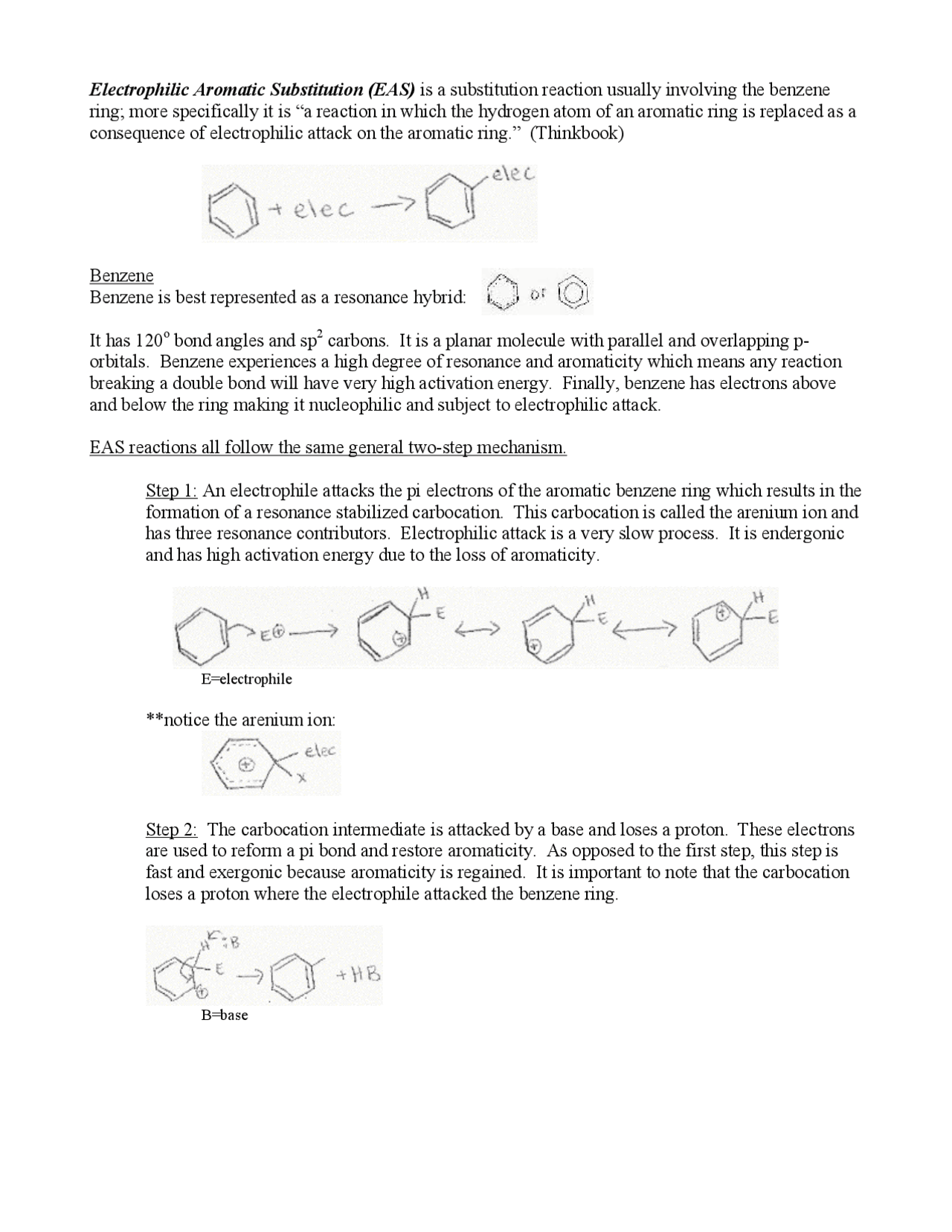 Electrophilic Aromatic Substitution (EAS): Two-Step Mechanism | CHEM ...