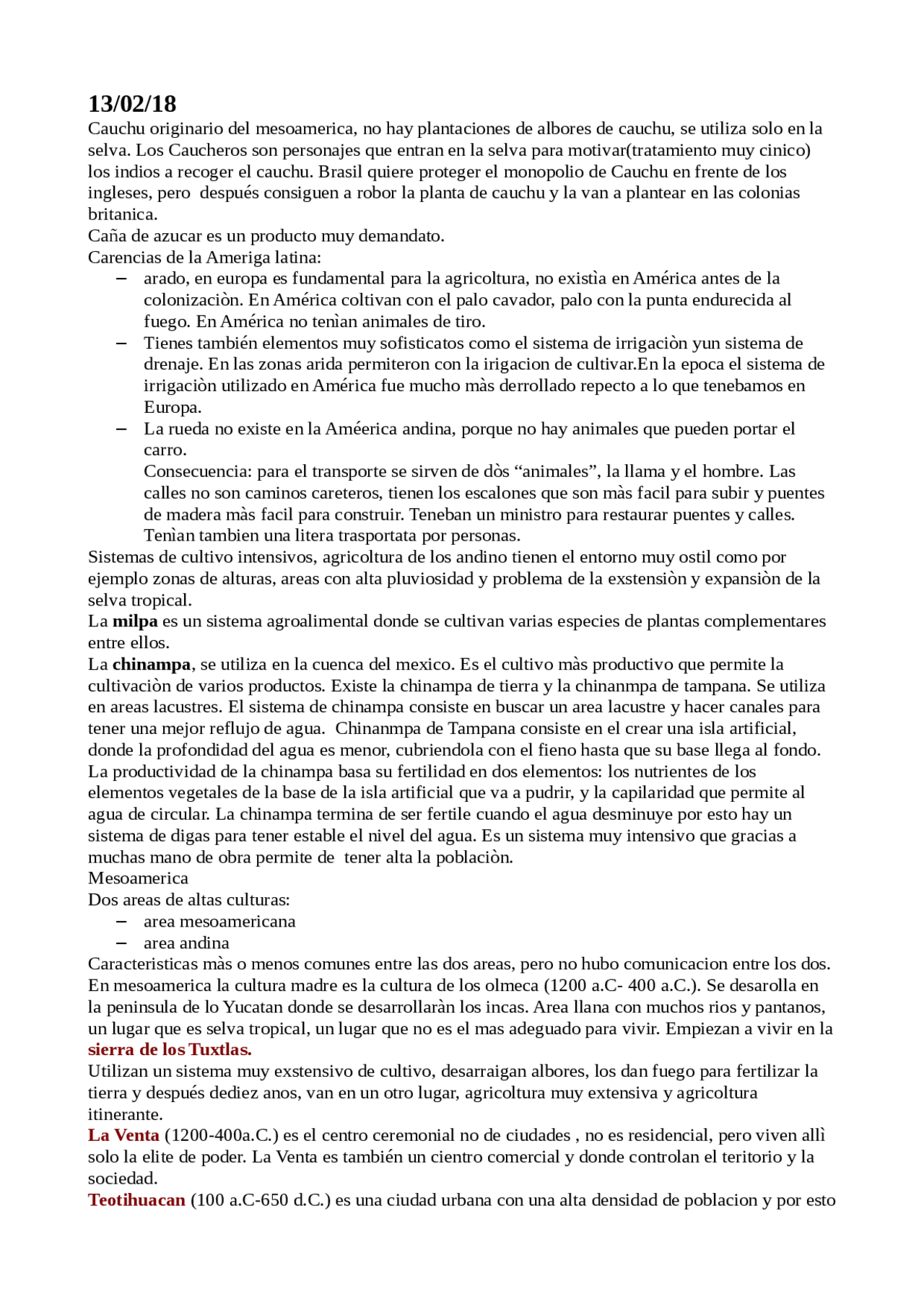 Appunti Di Storia Delle Americhe Docsity