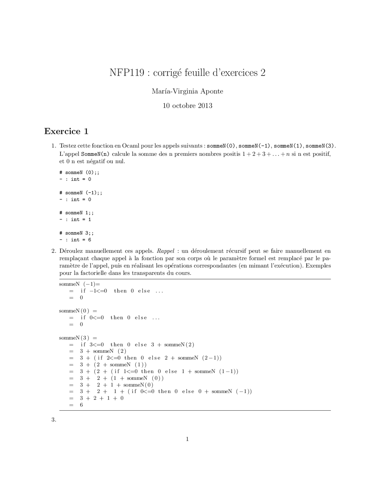 Exercice Ocaml Programmation Fonctionnel Exercises Programming