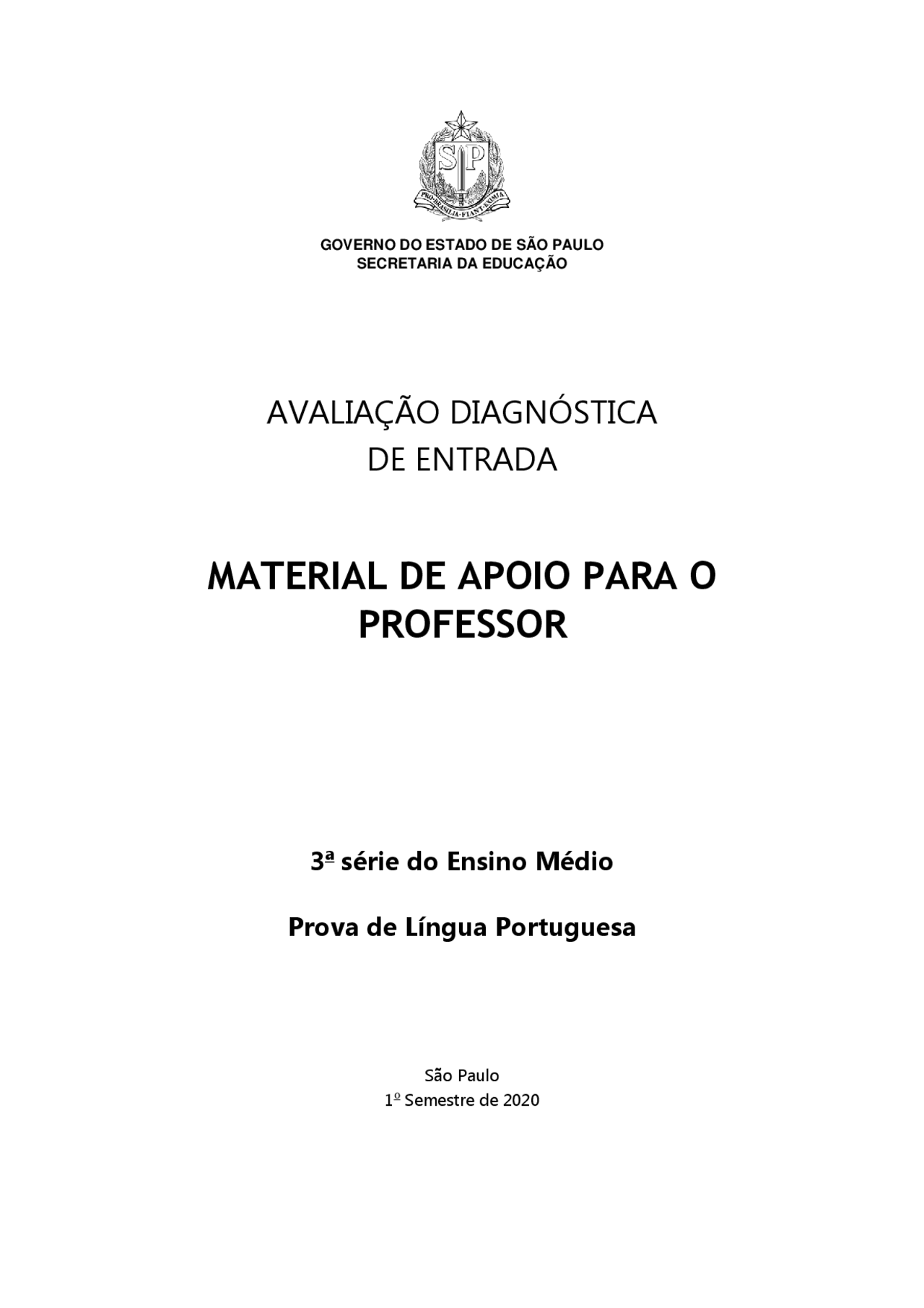 Avaliação Diagnóstica De Aprendizagem Docsity