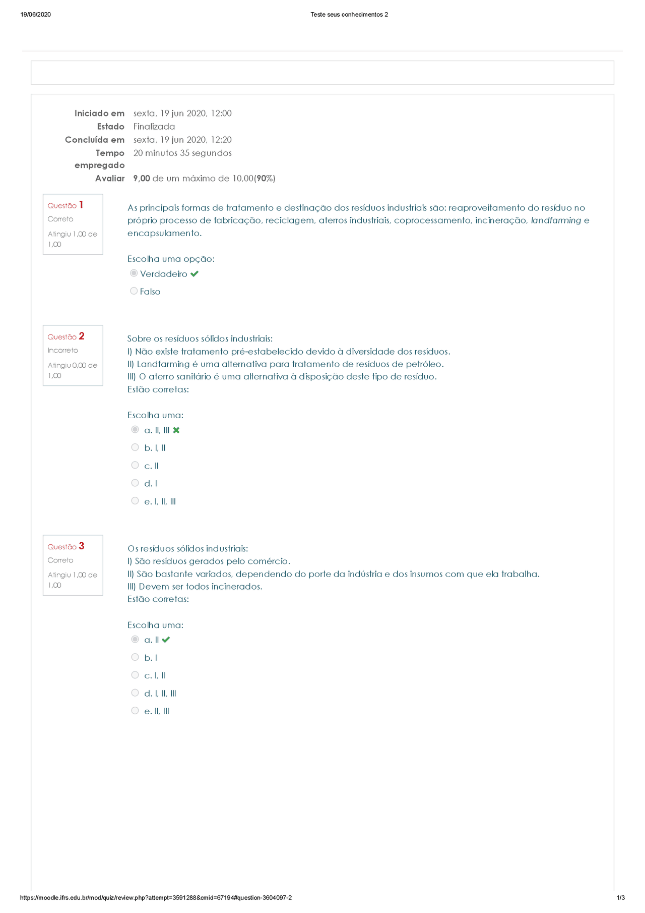 Gerenciamento De Resíduos Teste Docsity