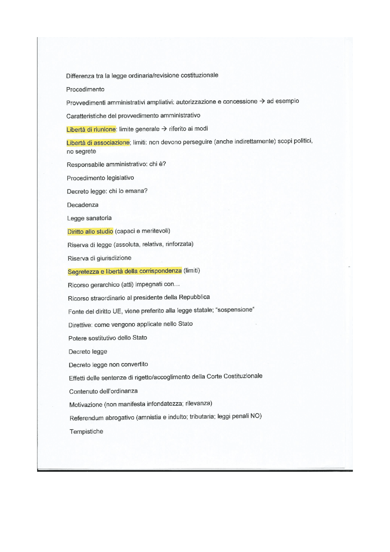 Ripasso Domande Aperte Docsity