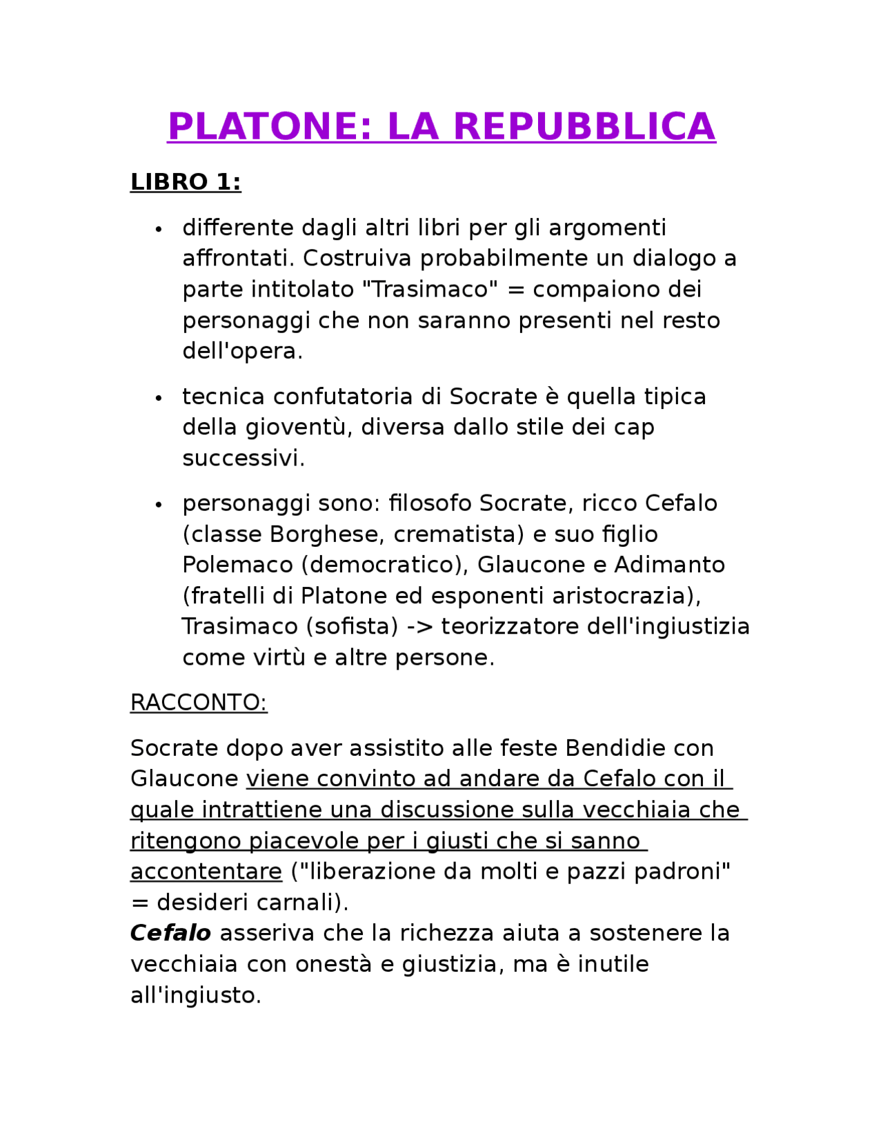 La Repubblica Di Platone Docsity